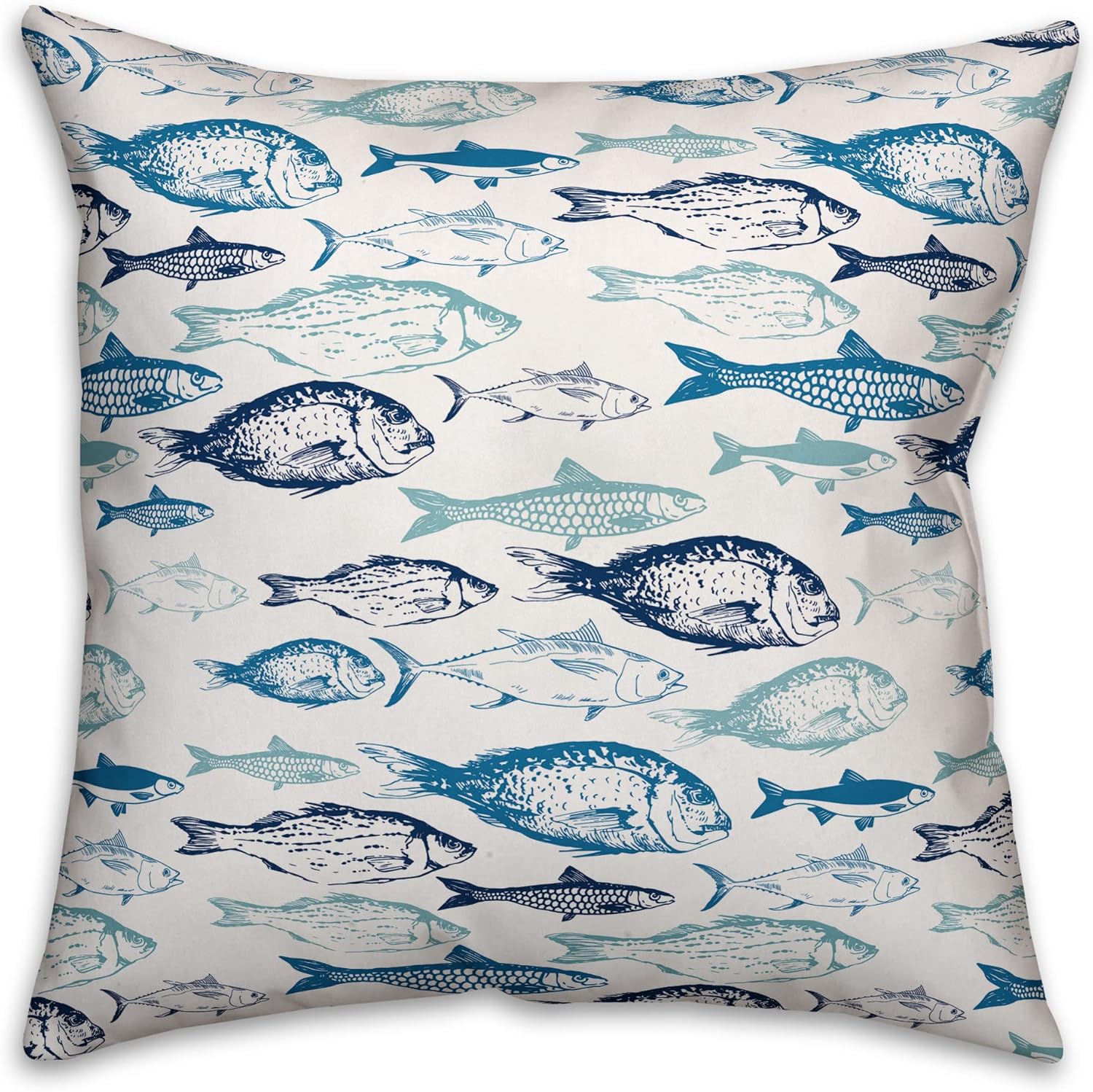 Amazon.com : Creative Products School of Blue Fish Indoor/Outdoor ...