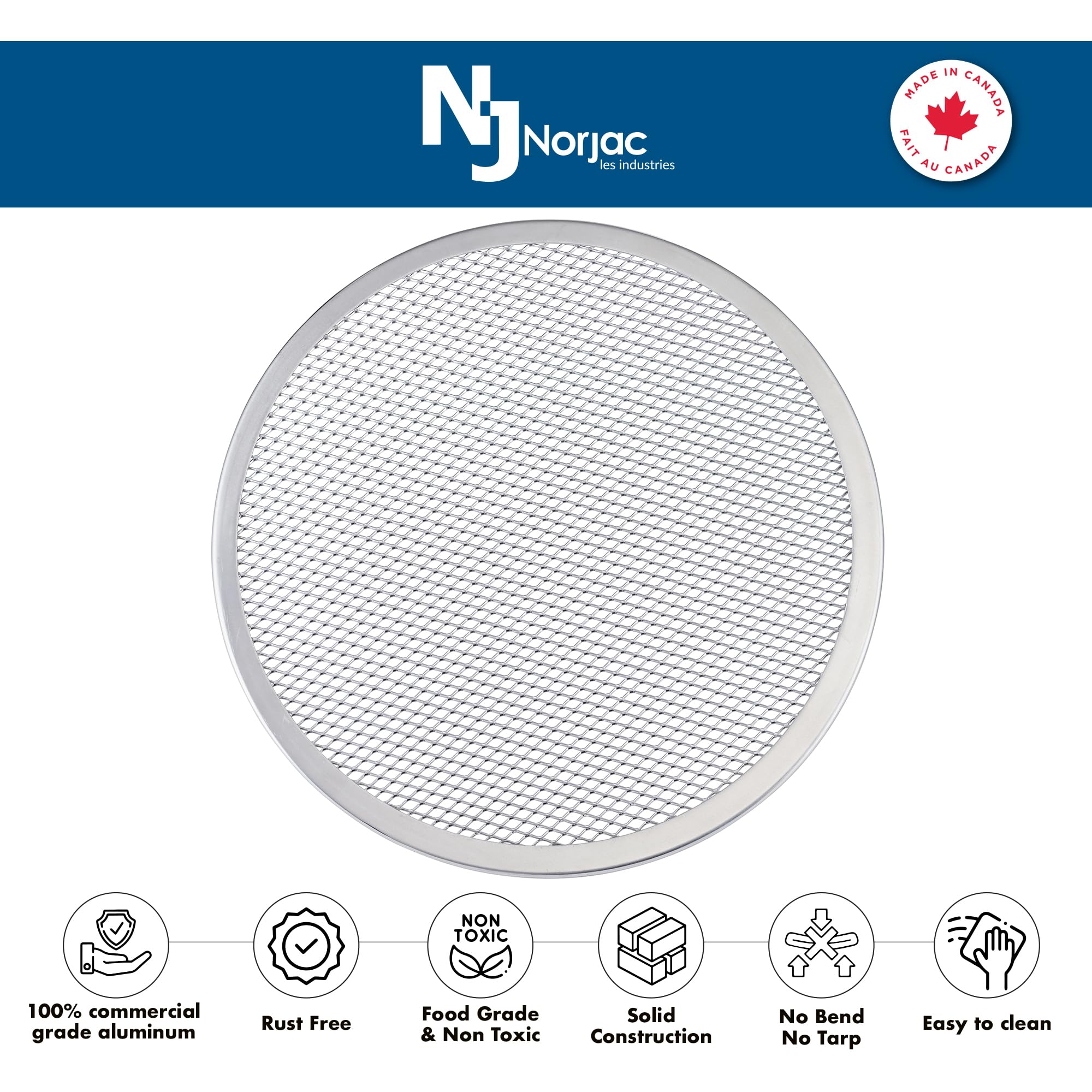 Snapklik.com : Pizza Screen, 7 Inch, 1 Pack, Seamless Rim, Restaurant ...