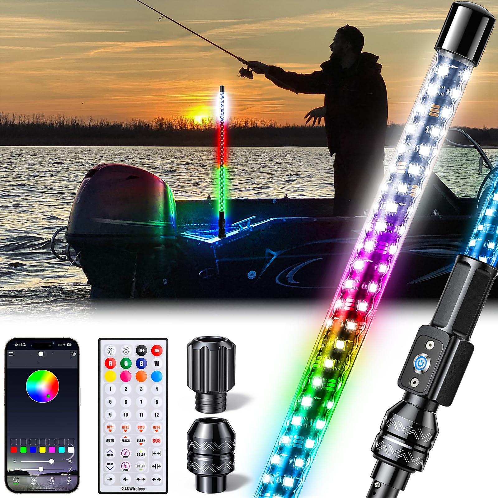 Snapklik.com : Ehaho 3FT LED Boat Navigation Light