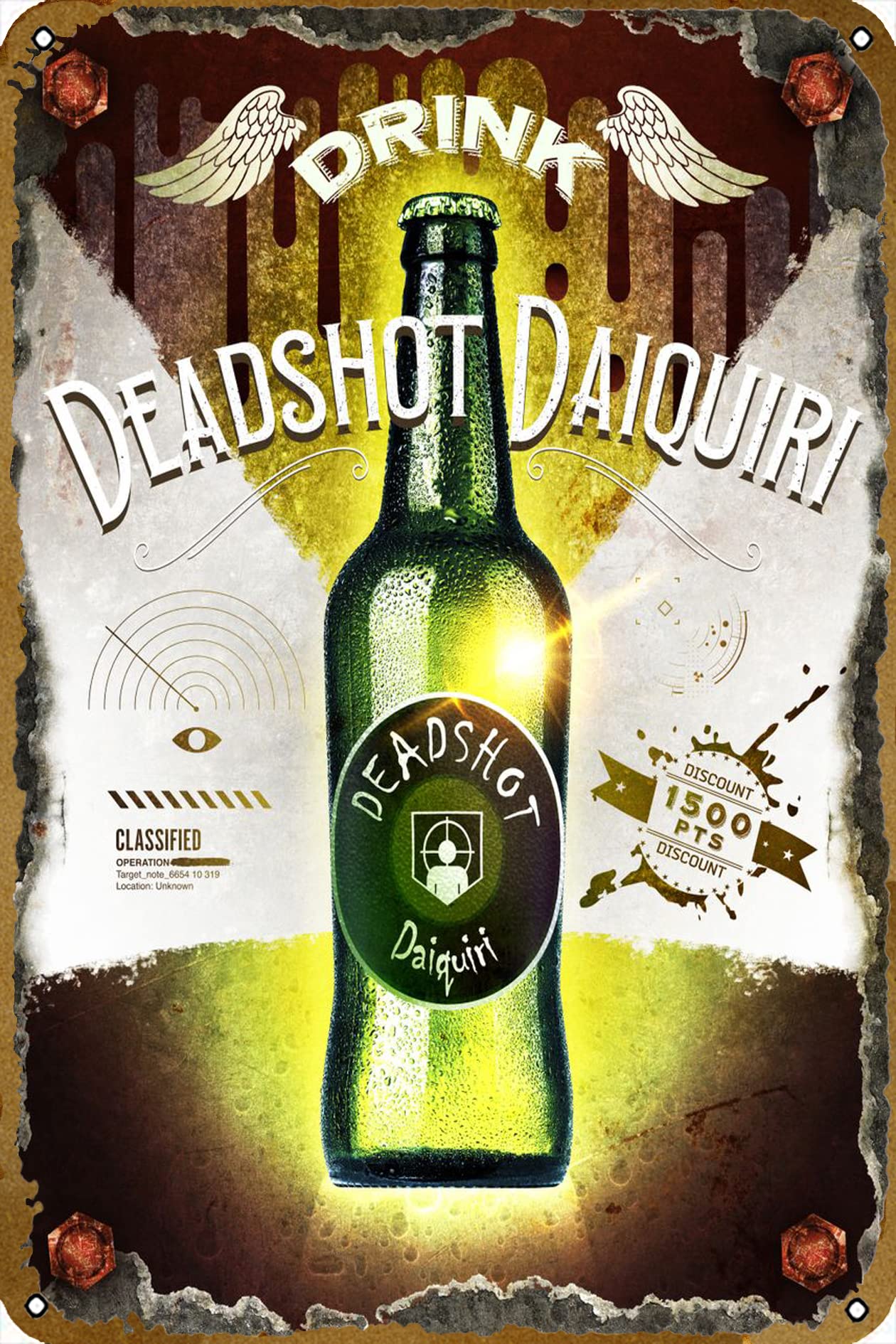 Amazon.com: Deadshot Daiquiri Game Poster Metal Tin Sign Gift For Game ...