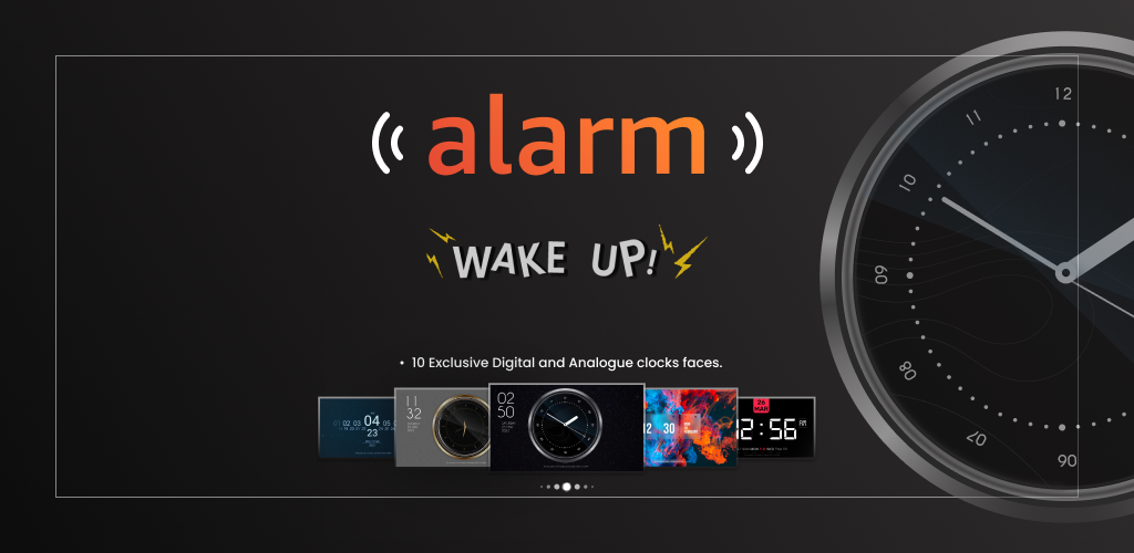 Alarm Clock with Beautiful Clock Face Screensaver - Peaceful Wallpaper ...