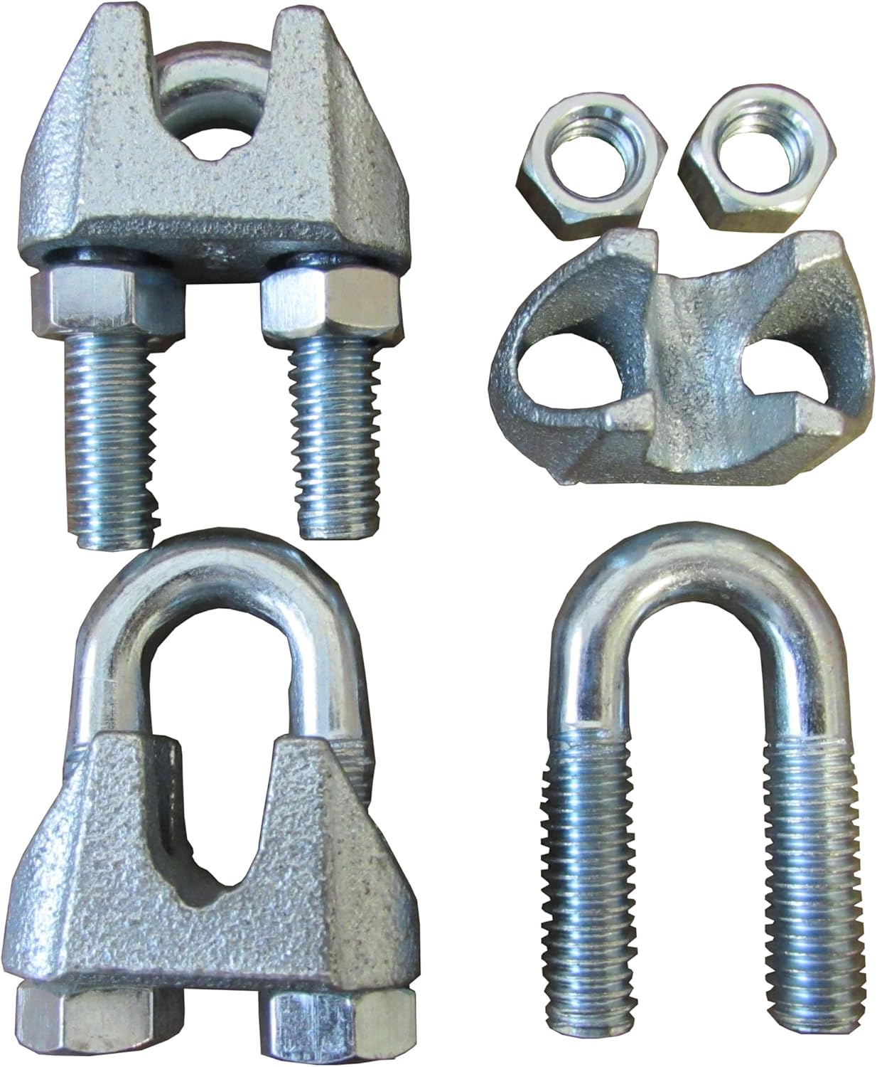 Cable Clamps U-Bolts Galvanized Clamps Steel Aircraft Cable Wire Clips ...