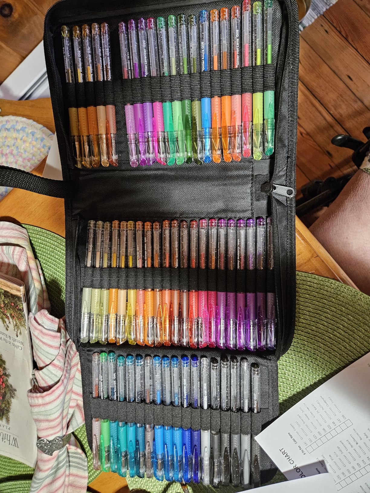 $4/mo - Finance Soucolor Glitter Gel Pens for Adult Coloring Books, 120 ...