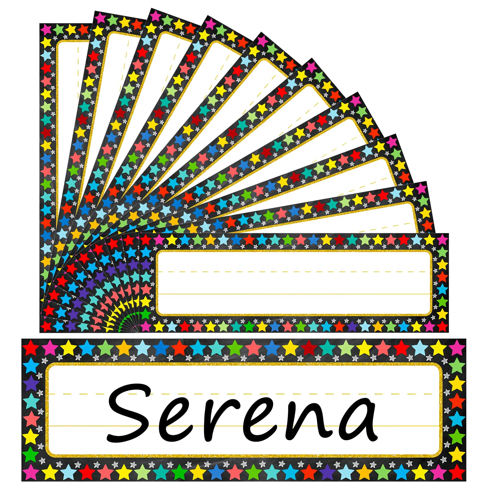 Amazon.com: 36PCS Name Tags Stickers for Classroom Desk Name Tags for ...