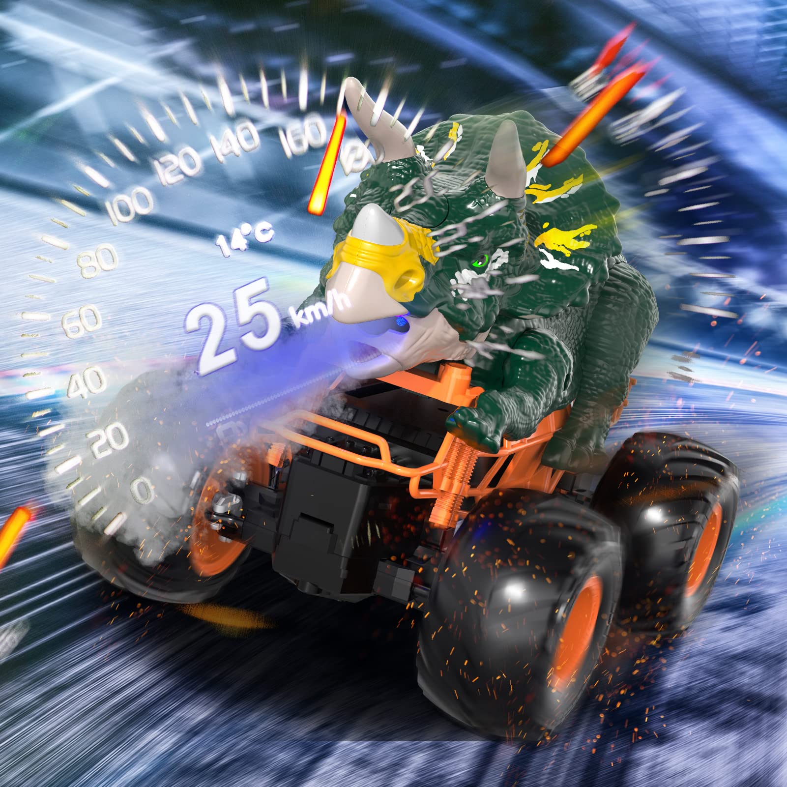 Snapklik.com : Bennol Remote Control Dinosaur Car For Boys Kids, 24Ghz ...