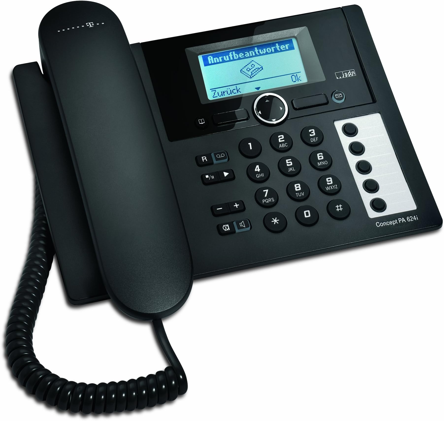 Deutsche Telekom T-Home Telefon Concept PA624i ISDN-Telefon schwarz ...
