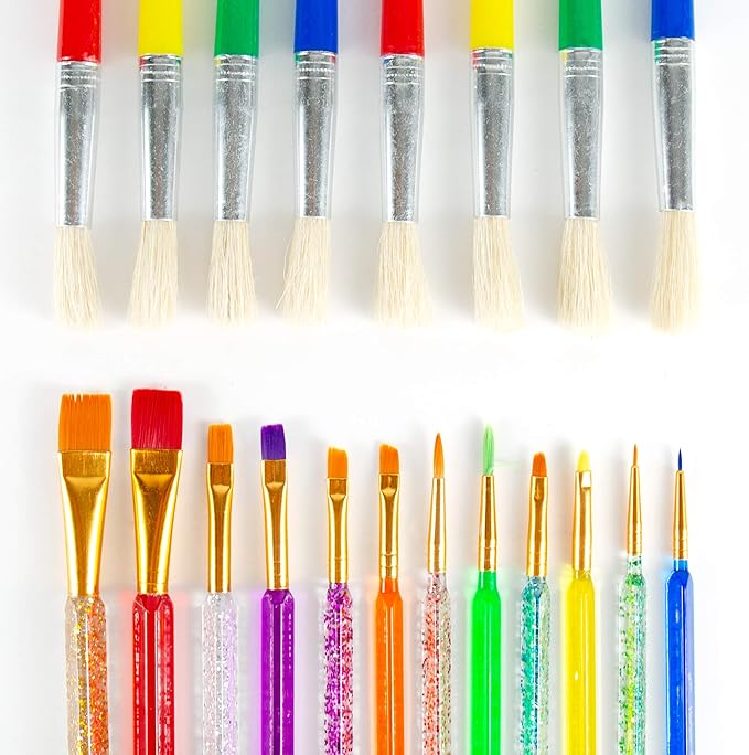 Amazon.com: Horizon Group USA All Purpose Paintbrushes Bulk Pack of 20 ...