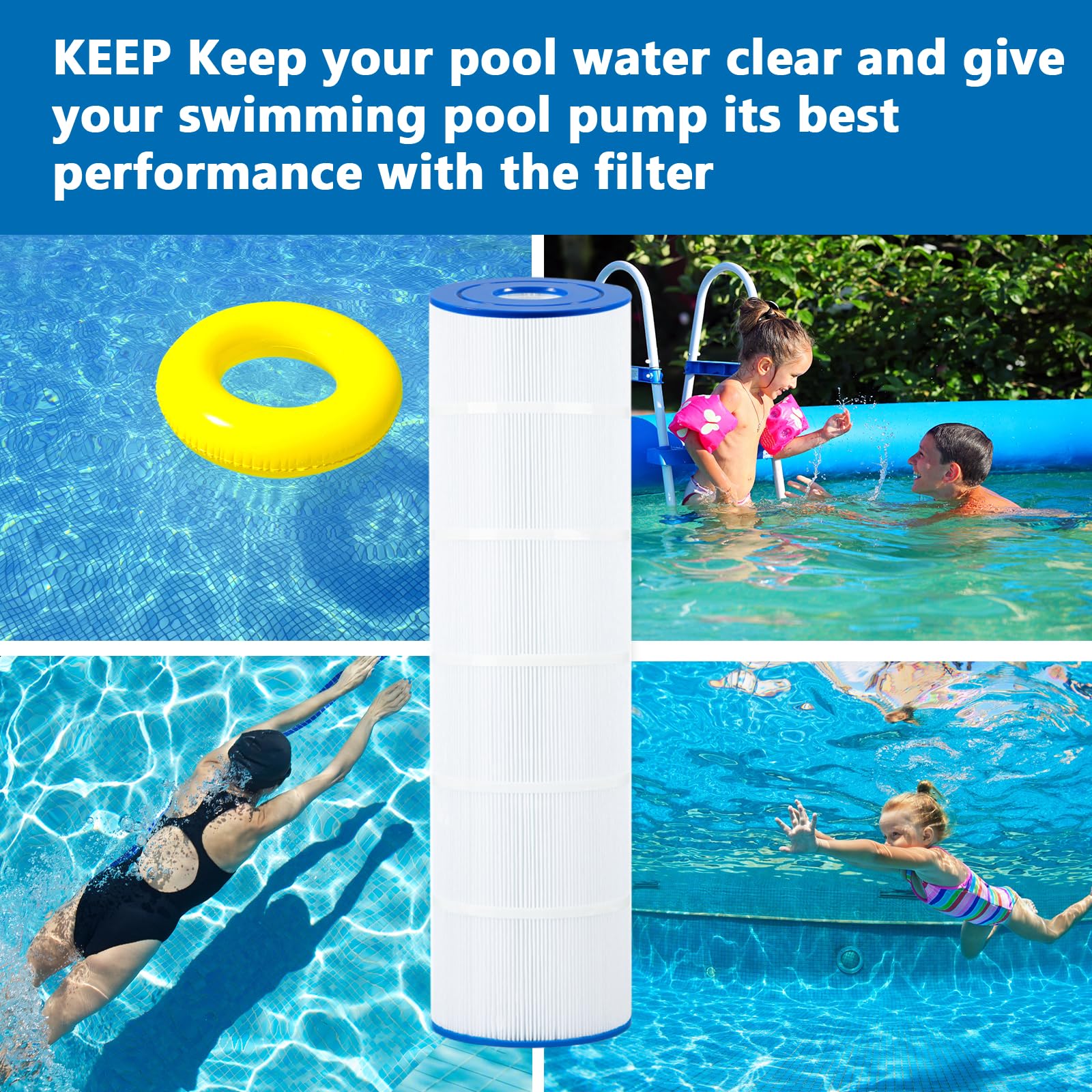 PELLUCID 4 Pack C-7482 Pool Filter Compatible with Jandy CL580, CV580 ...