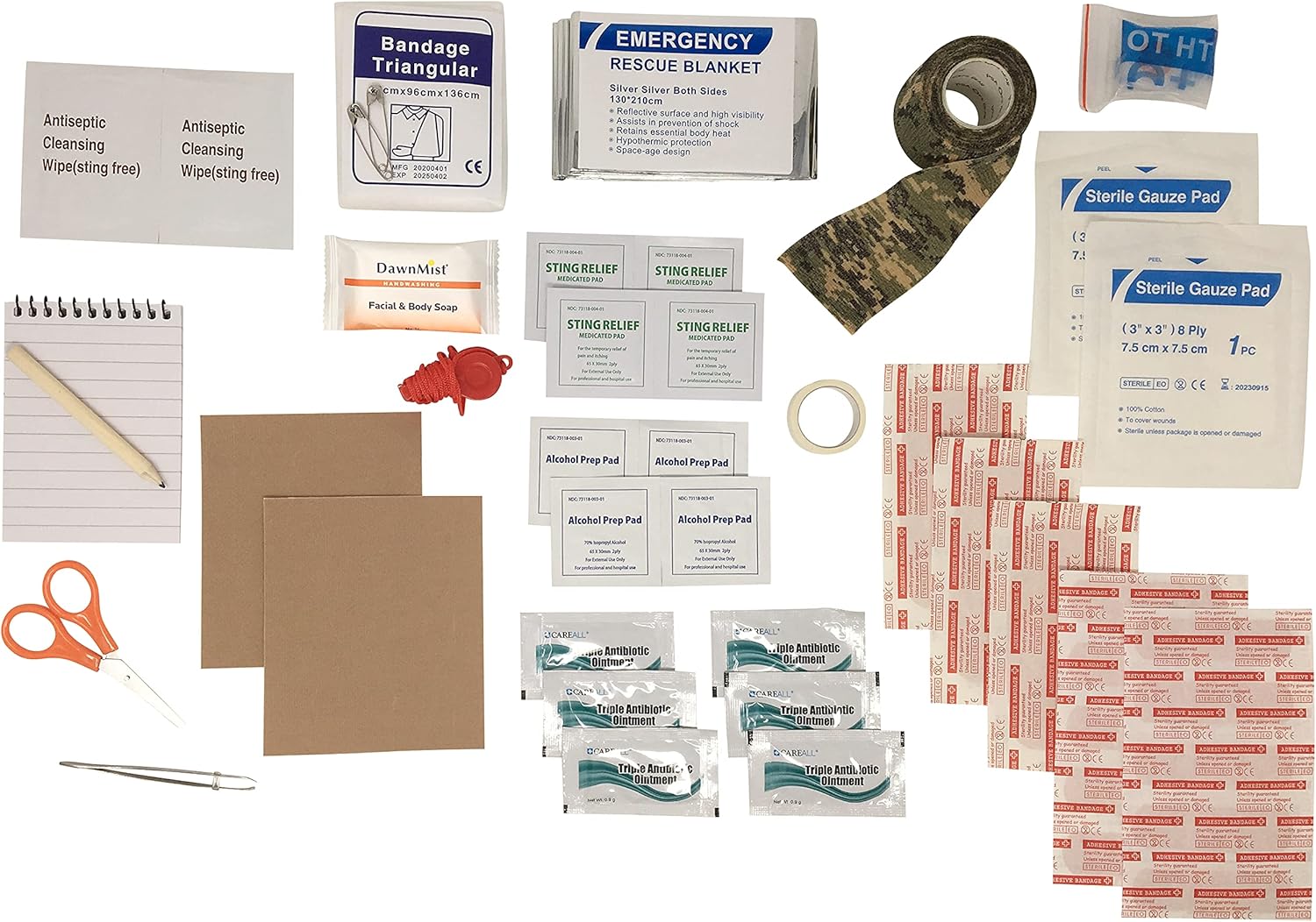 Amazon.com: Scout First Aid Kit – BSA Merit Badge Compliant – Includes ...