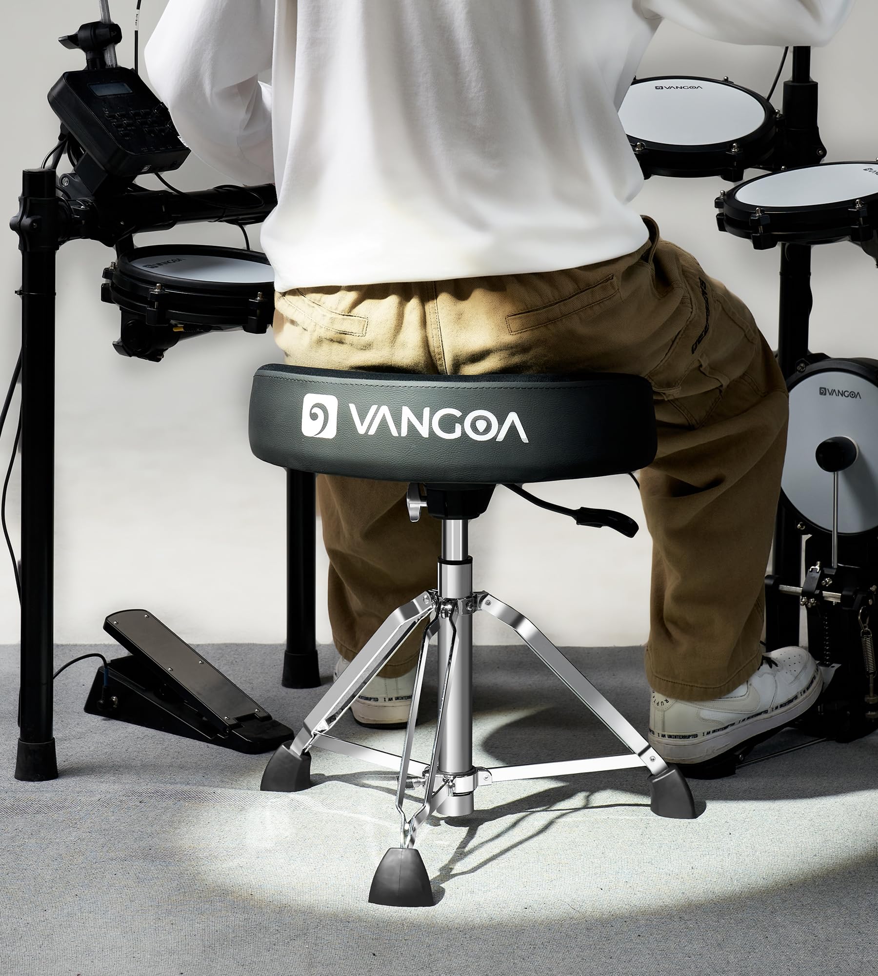 Snapklik.com : Saddle Drum Throne, Hydraulic Heavy Duty Drum Seat Stool ...