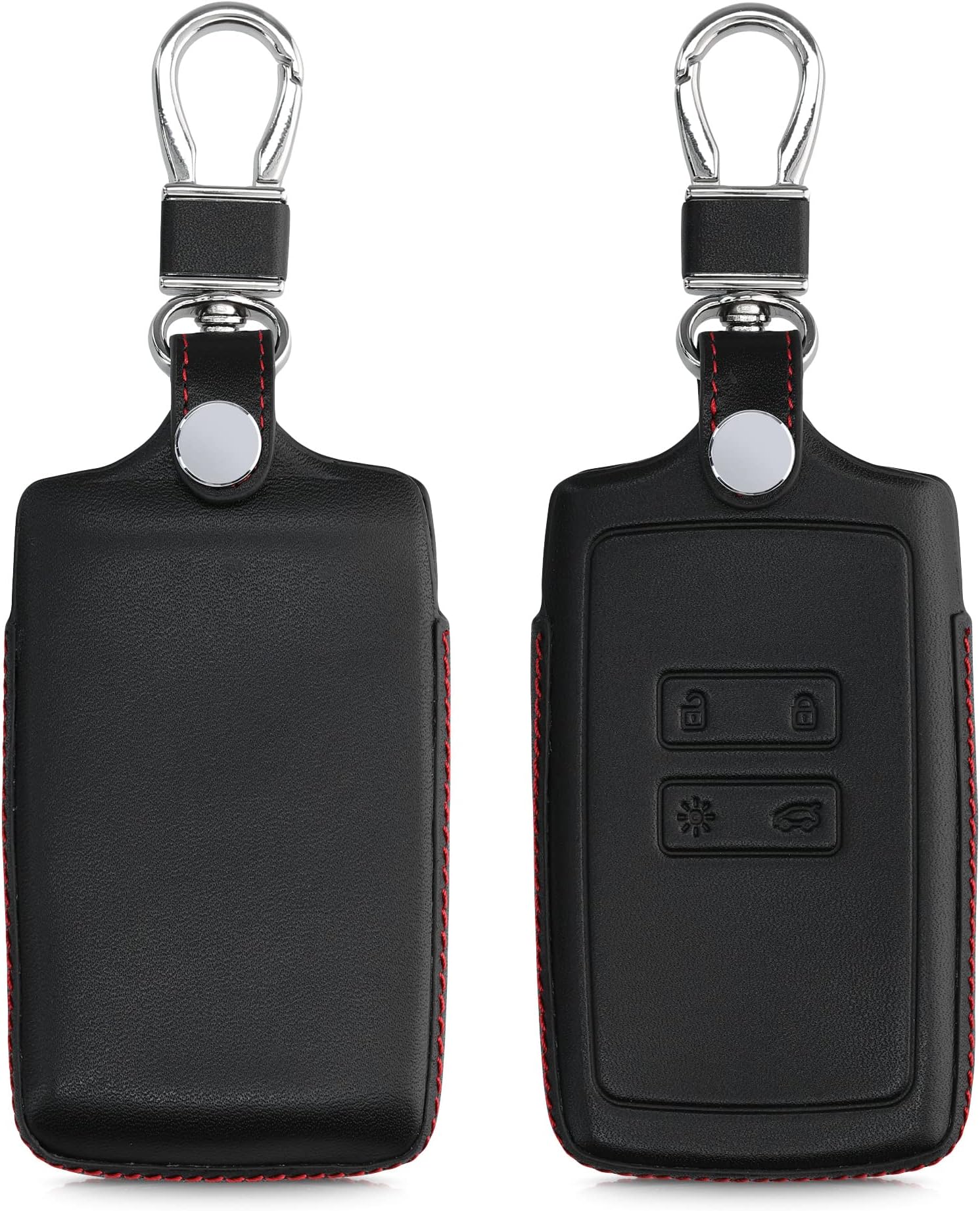 kwmobile Key Cover Compatible with Renault 4 Button Car Key Smart Key ...