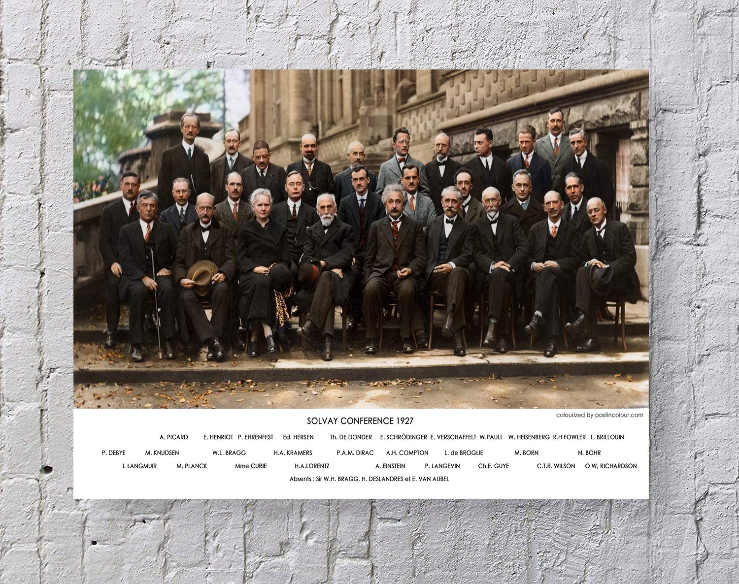 Buy Avando Famous Scientists Solvay Conference Art Print s, 20''×16 ...