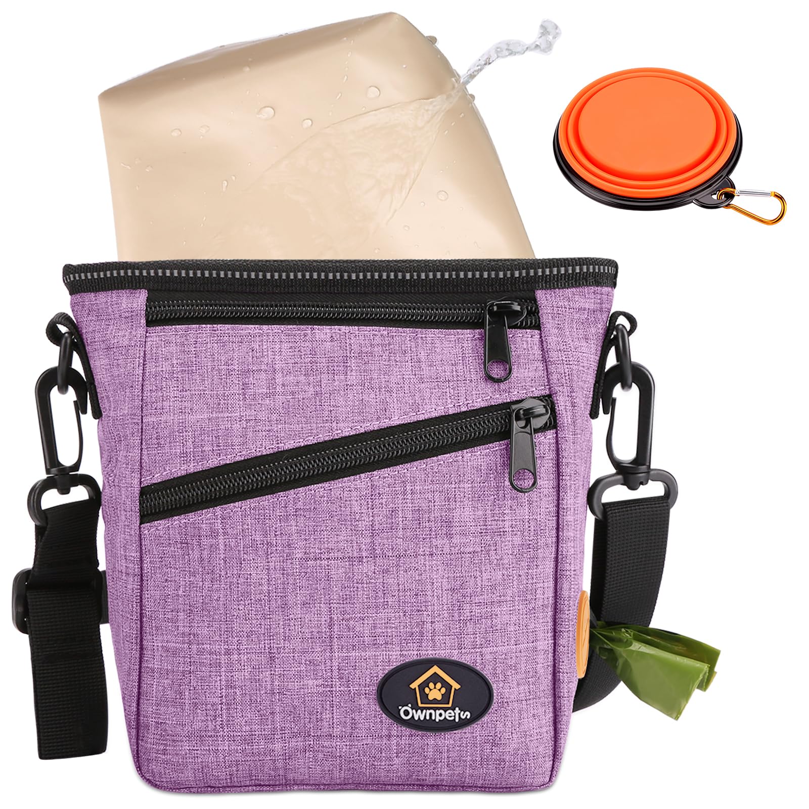 Ownpets Dog Training Pouch, Pet Treat Training Pouch with Collapsible ...