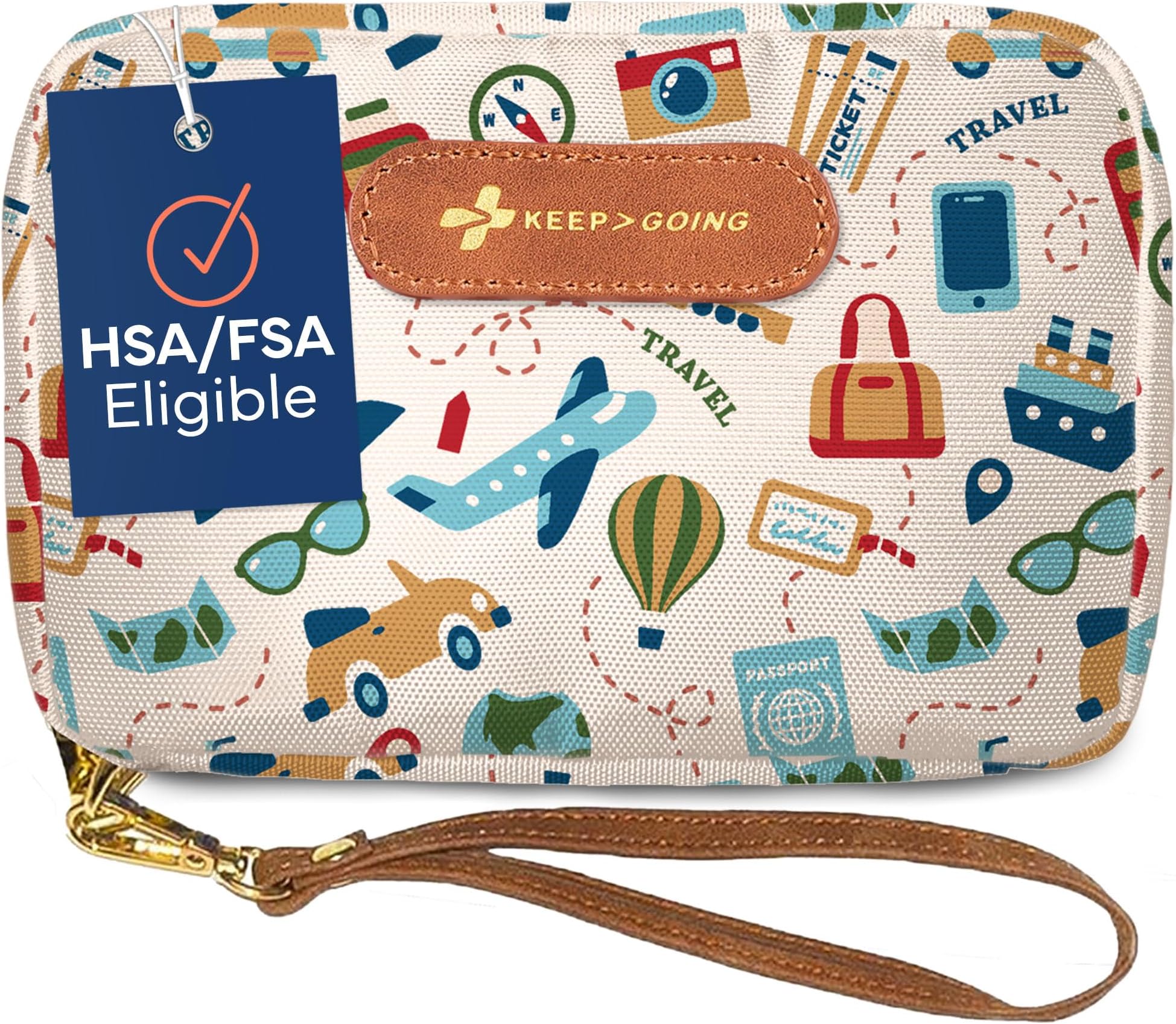 Amazon.com: KeepGoing Travel First Aid Kit 130 Pc. - First Aid Kit for ...