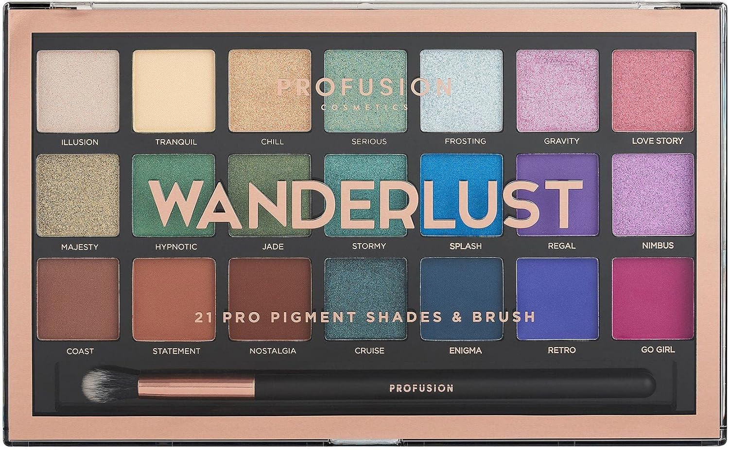 Profusion Cosmetics - Colección de 21 Paletas De Sombras De Ojos y ...