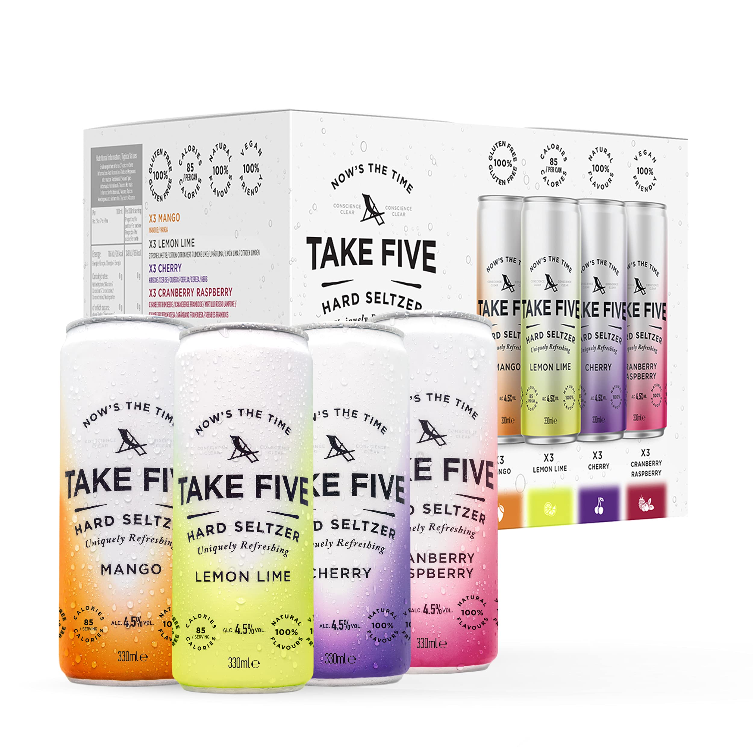 Take Five Hard Seltzer Mix Pack 12 X Large 330ml | Desertcart Kenya