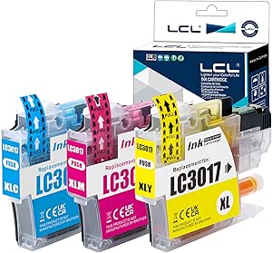 LCL Compatible for Brother LC3017 LC-3017 XL LC30173PK LC3017C LC3017M ...
