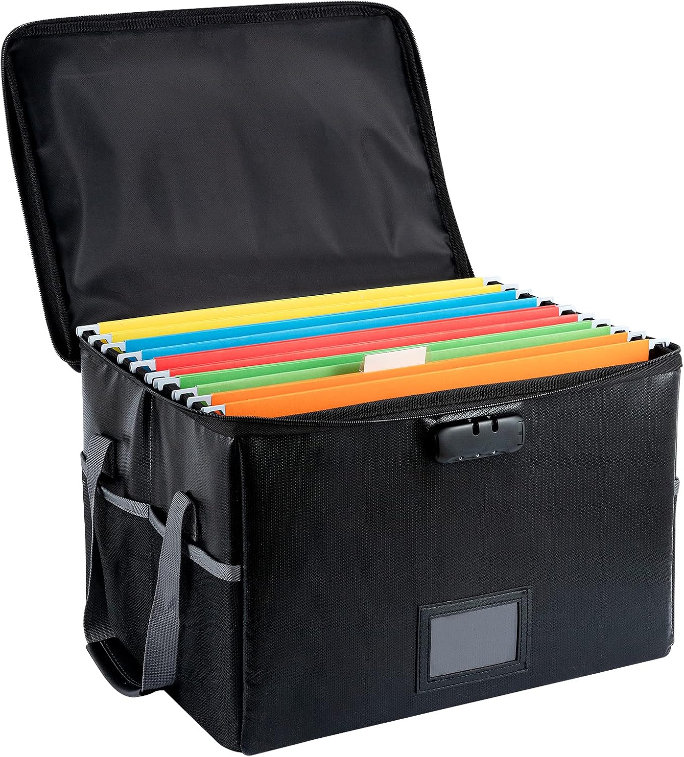 Amazon.com: Betago Fireproof Box with Lock- Portable File Multi-Layer ...