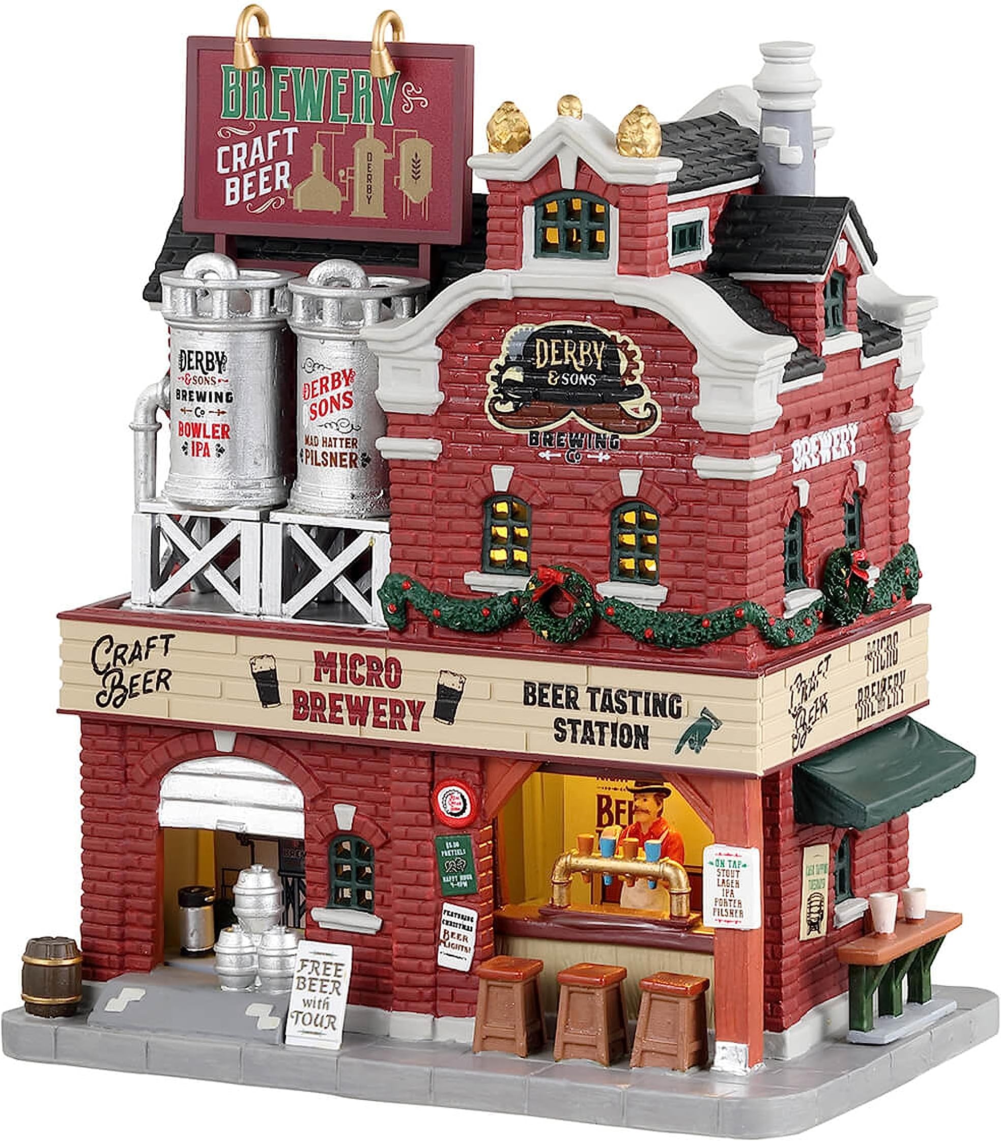 Amazon.com: Lemax Christmas Village The Yorkshire Pub and Restaurant ...