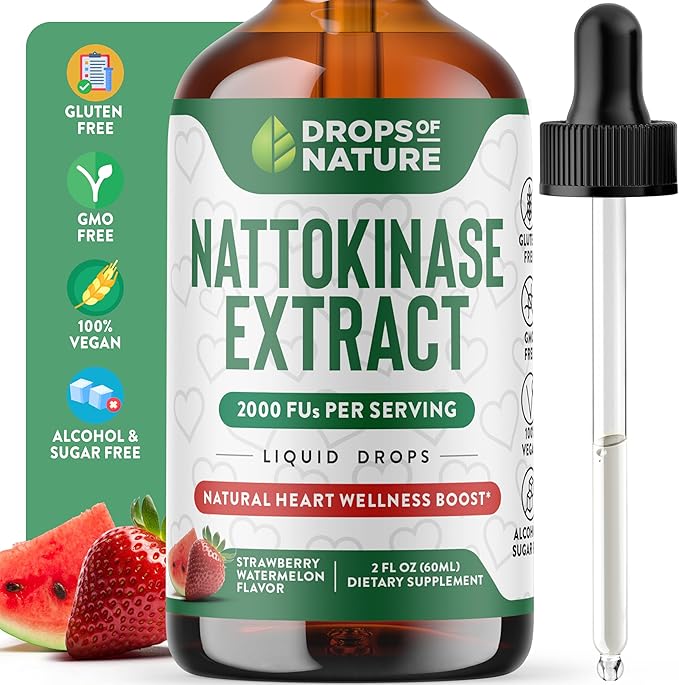 Amazon.com: Nattokinase Liquid Drops - Made of 2000 FU Natto Extract ...