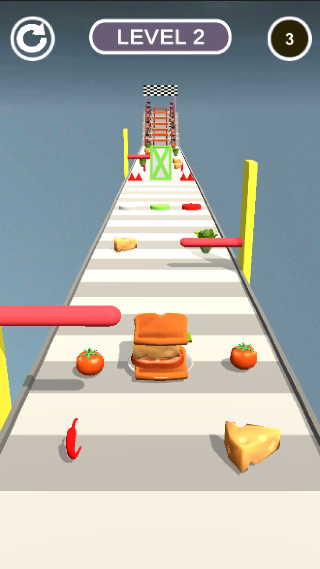 Sandwich Runner - Sandwich Stack Run - Sandwich Stack Runner - Run ...
