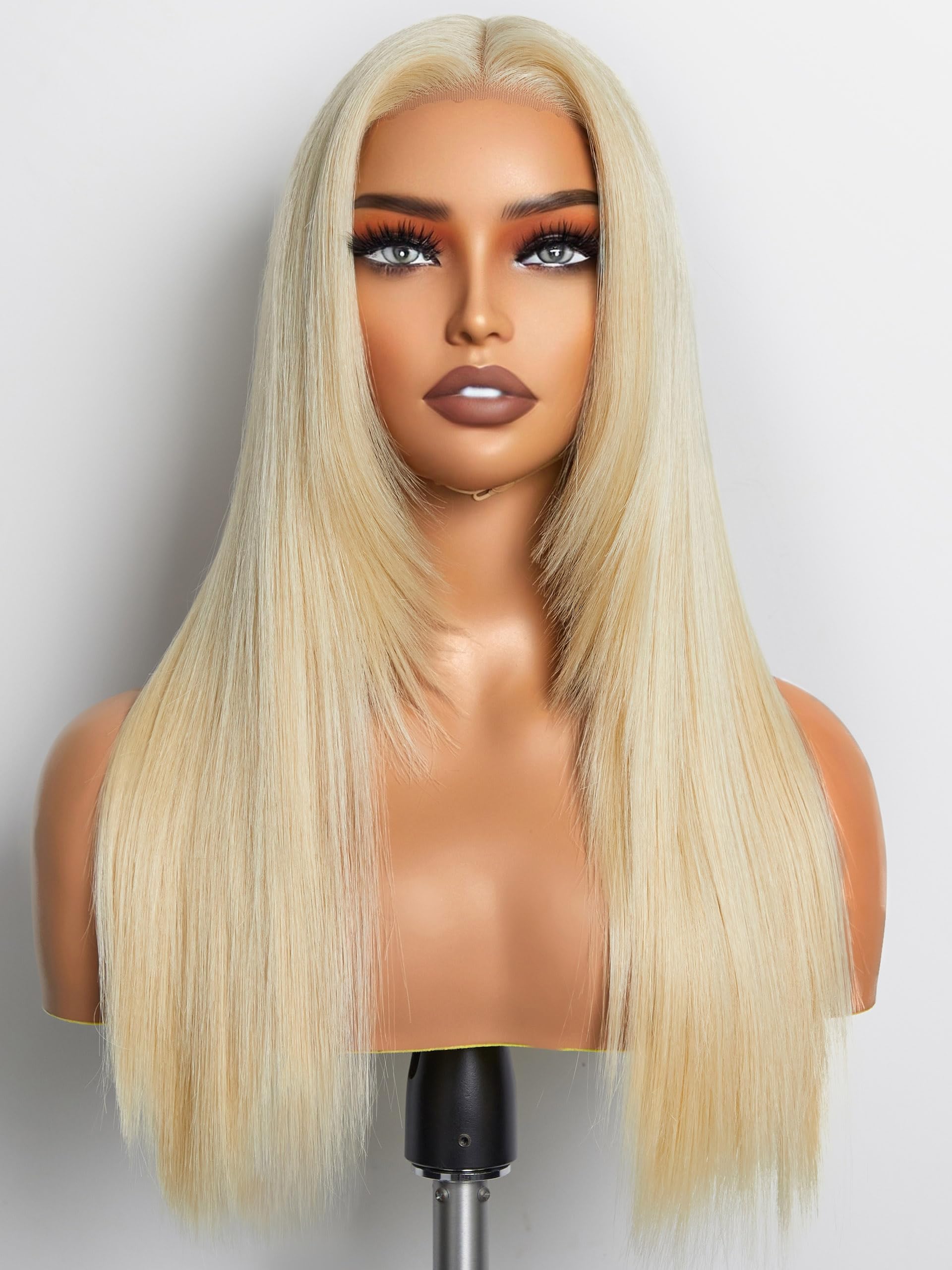 Amazon.com : GORGIUS 613 Blonde Straight Wig 20 Inch Glueless Wigs 180% ...