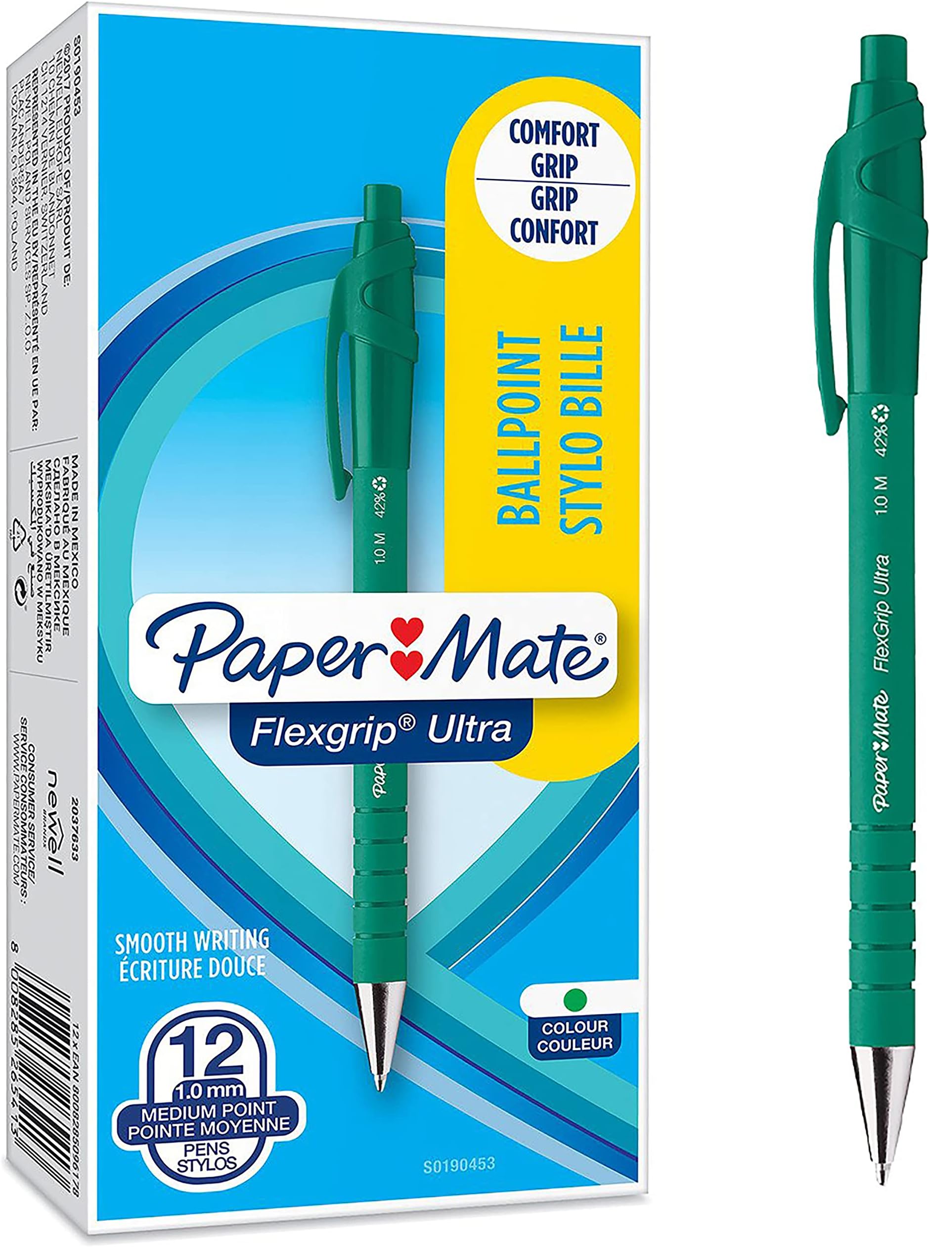 Paper Mate Flexgrip Ultra Retractable Ballpoint Pens | Medium Point (1 ...