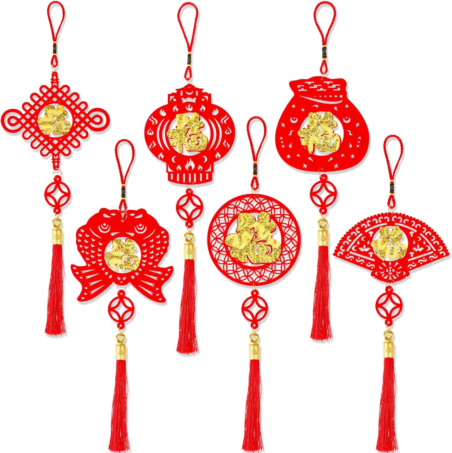 16 Stück Chinesischen Knoten Quaste, Neujahr Chinesischer Knoten ...