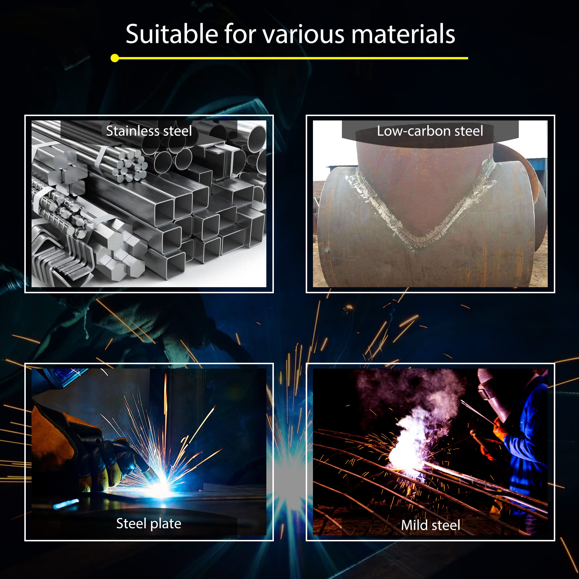 Snapklik.com : Hynade Mig Welder, Flux Mig Welding Machine, Dual ...