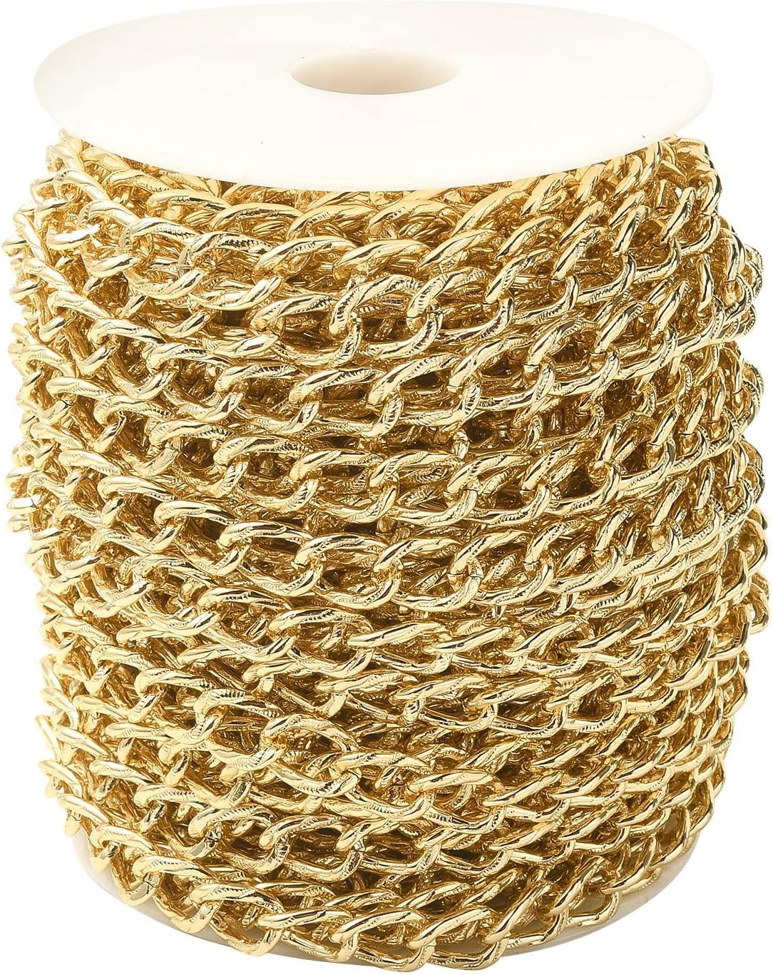 Amazon.com: Airssory 20m/65.5FT 15x10mm LightGolden Aluminum Curb Link ...