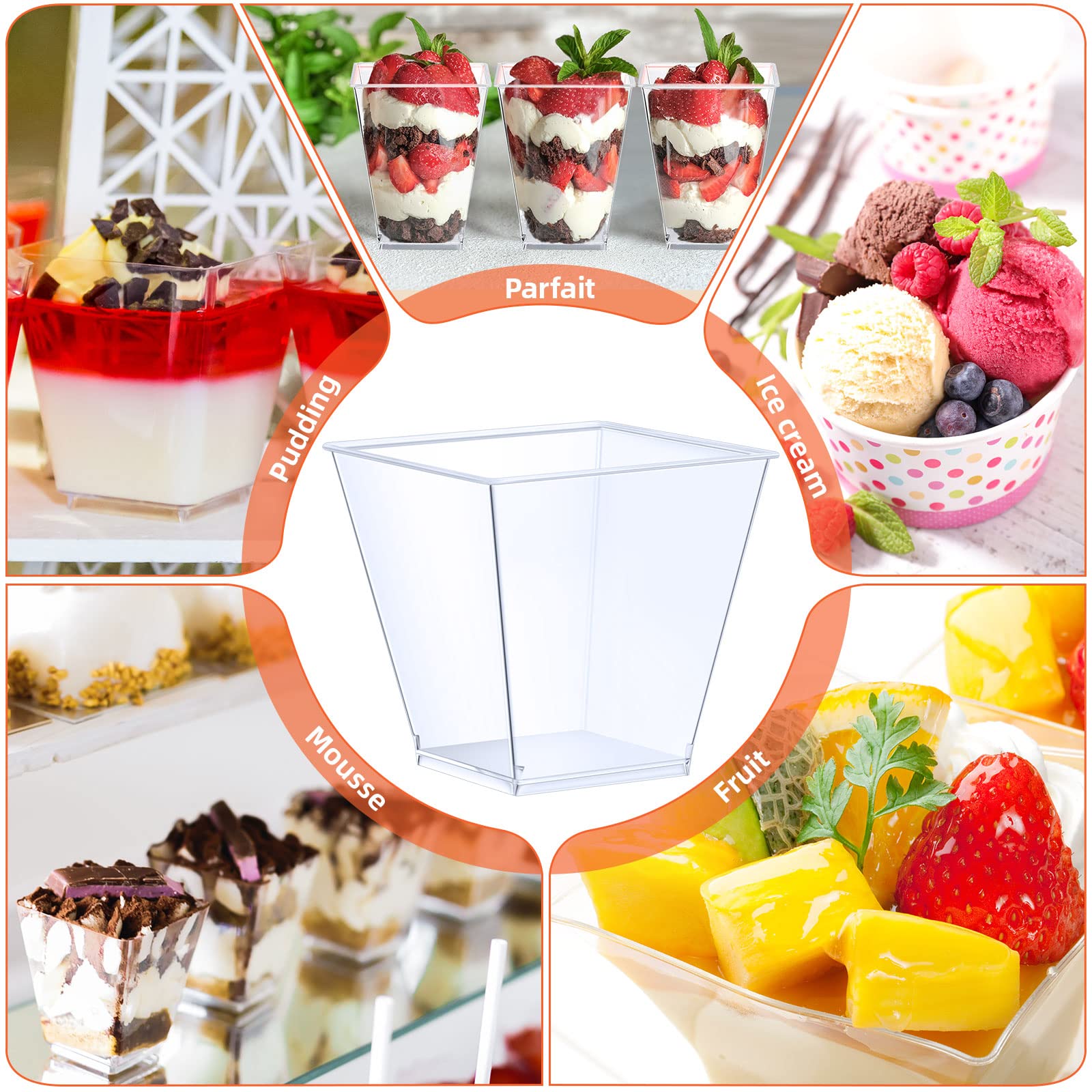 Disposable Mini Dessert Cups