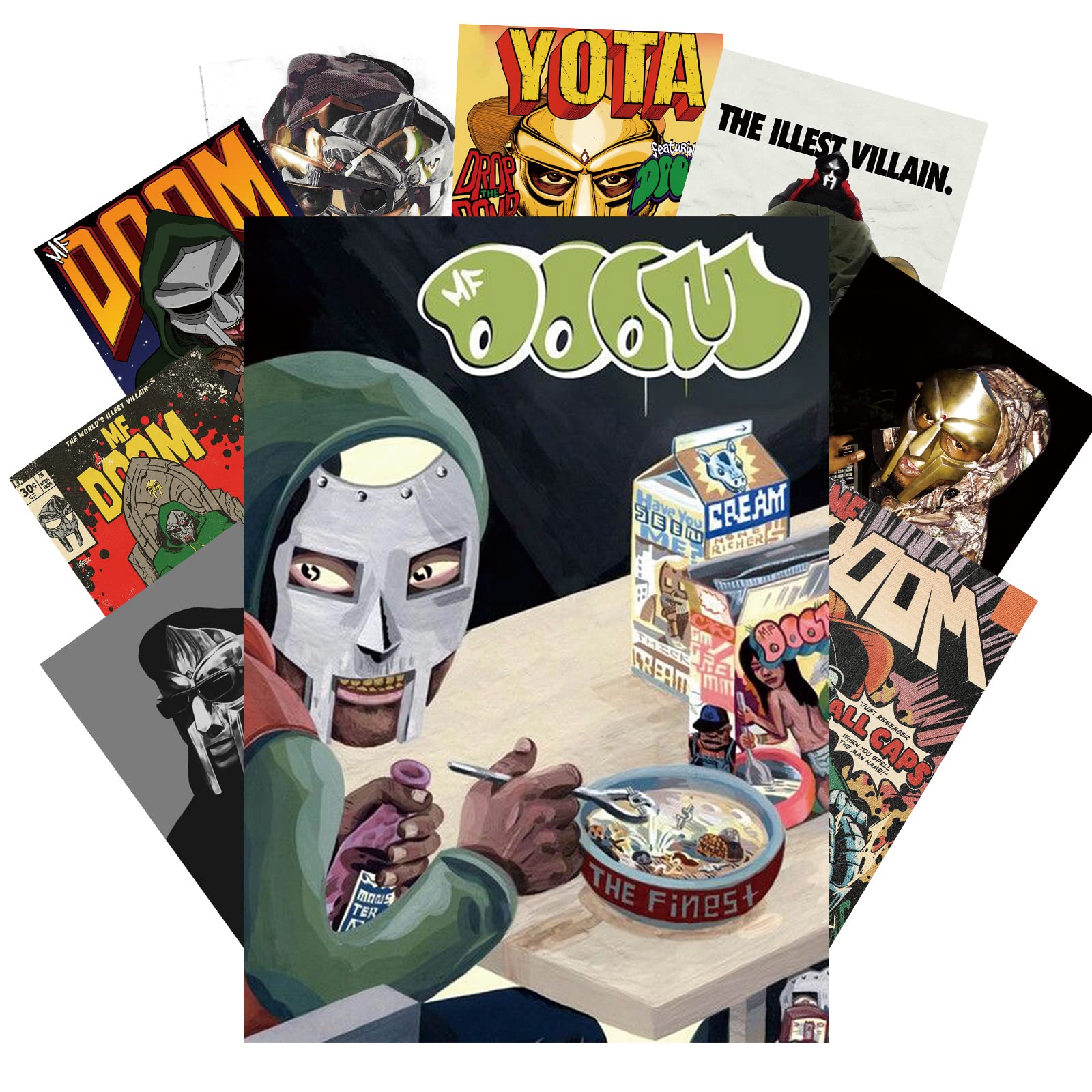 Buy MF Doom - Hip Hop Music s Wall Art Decor for Living Room Bedroom ...