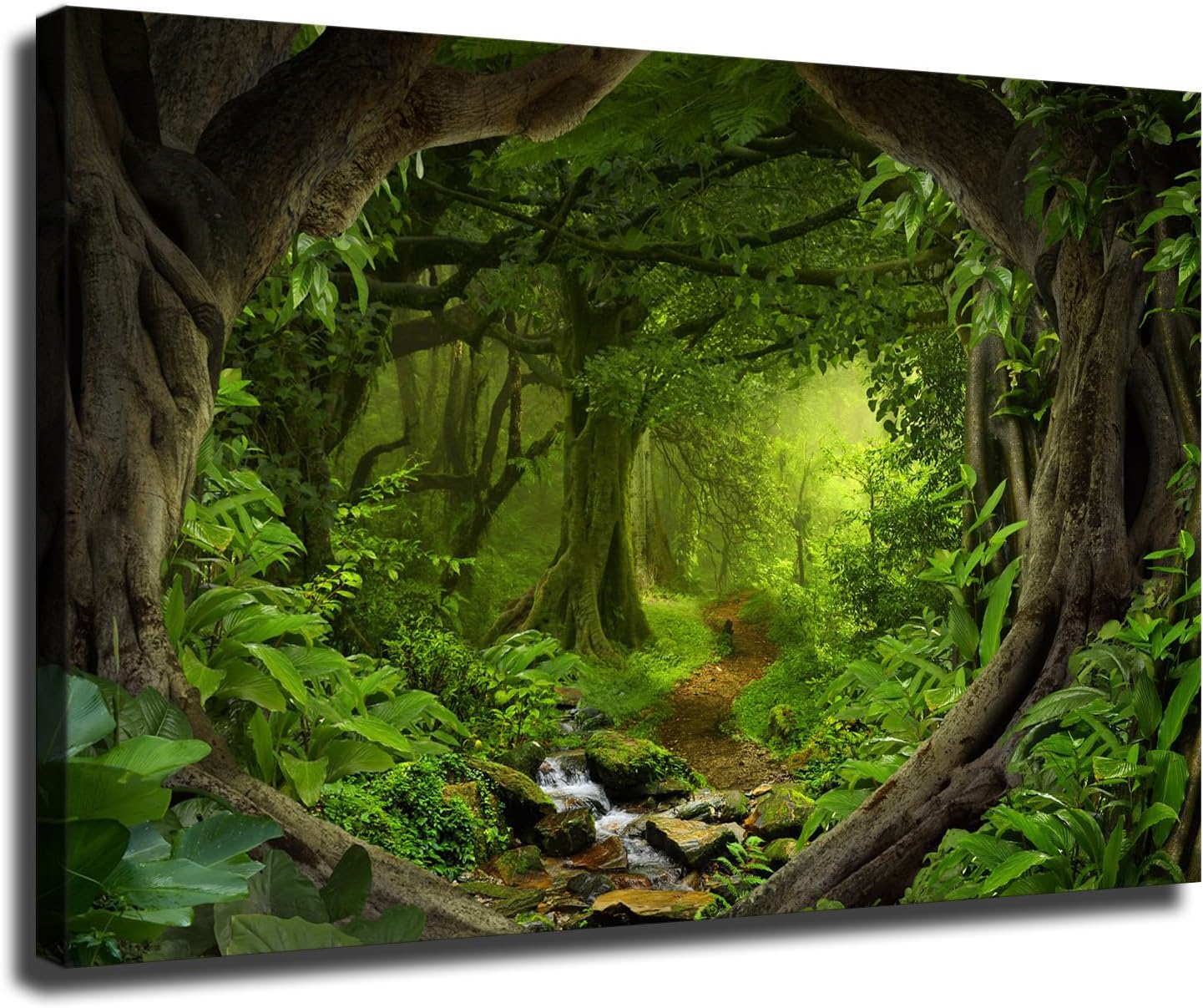 Amazon.com: Beautiful Magical Fairy Forest Landscape Poster Canvas ...