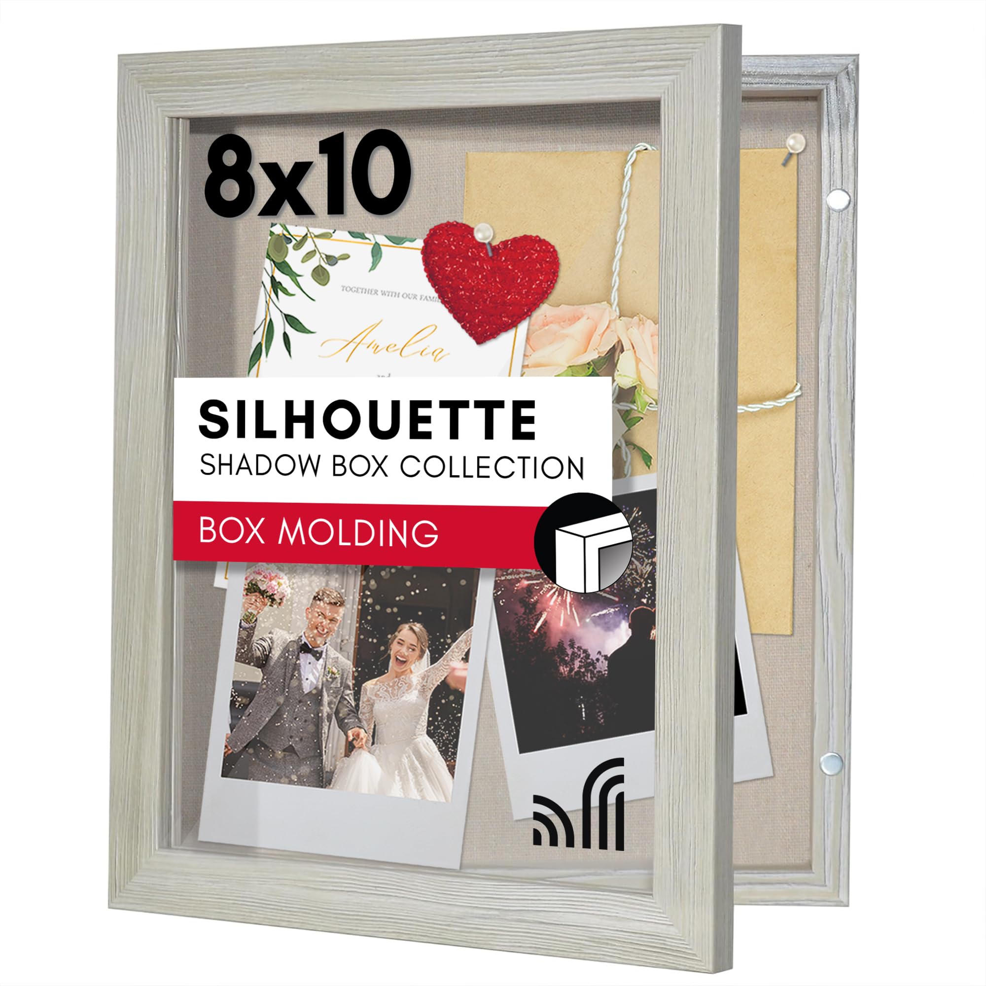 Amazon.com - Americanflat Front Opening 8x10 Shadow Box Frame with ...