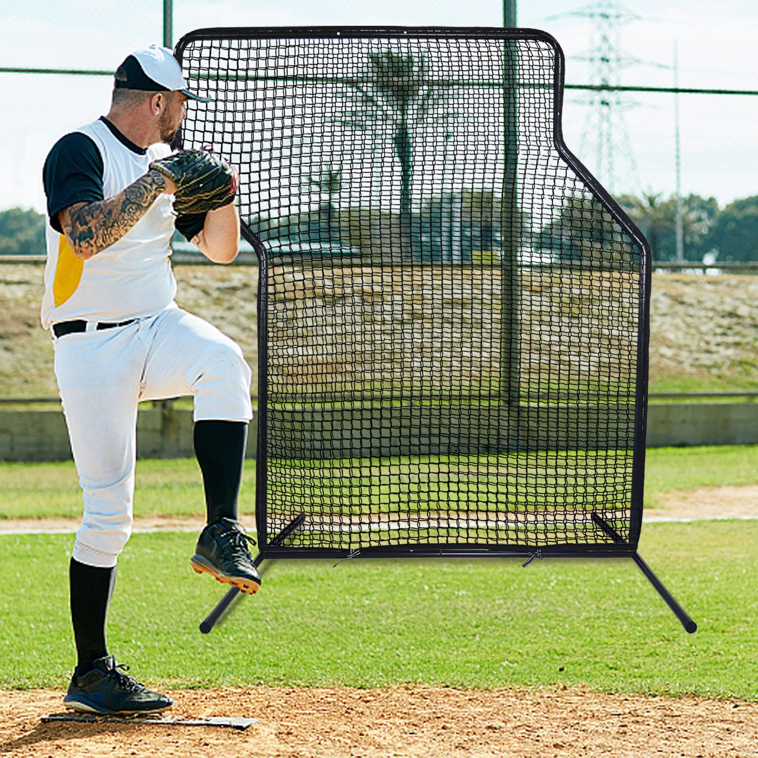 Amazon.com : KAIDIDA Baseball Protector Z Screen 7X7 FT Mini Portable ...
