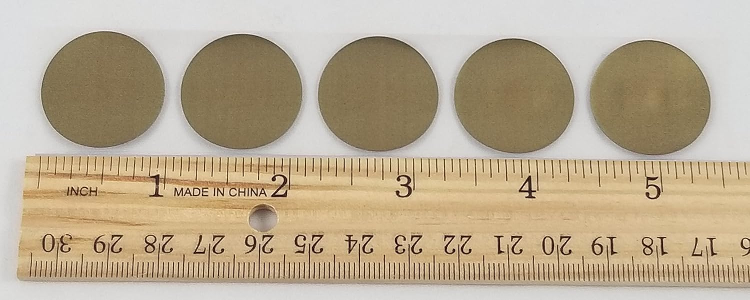 Amazon.com : Gold 1" Round (Quarter size) Circle Scratch-off Stickers ...