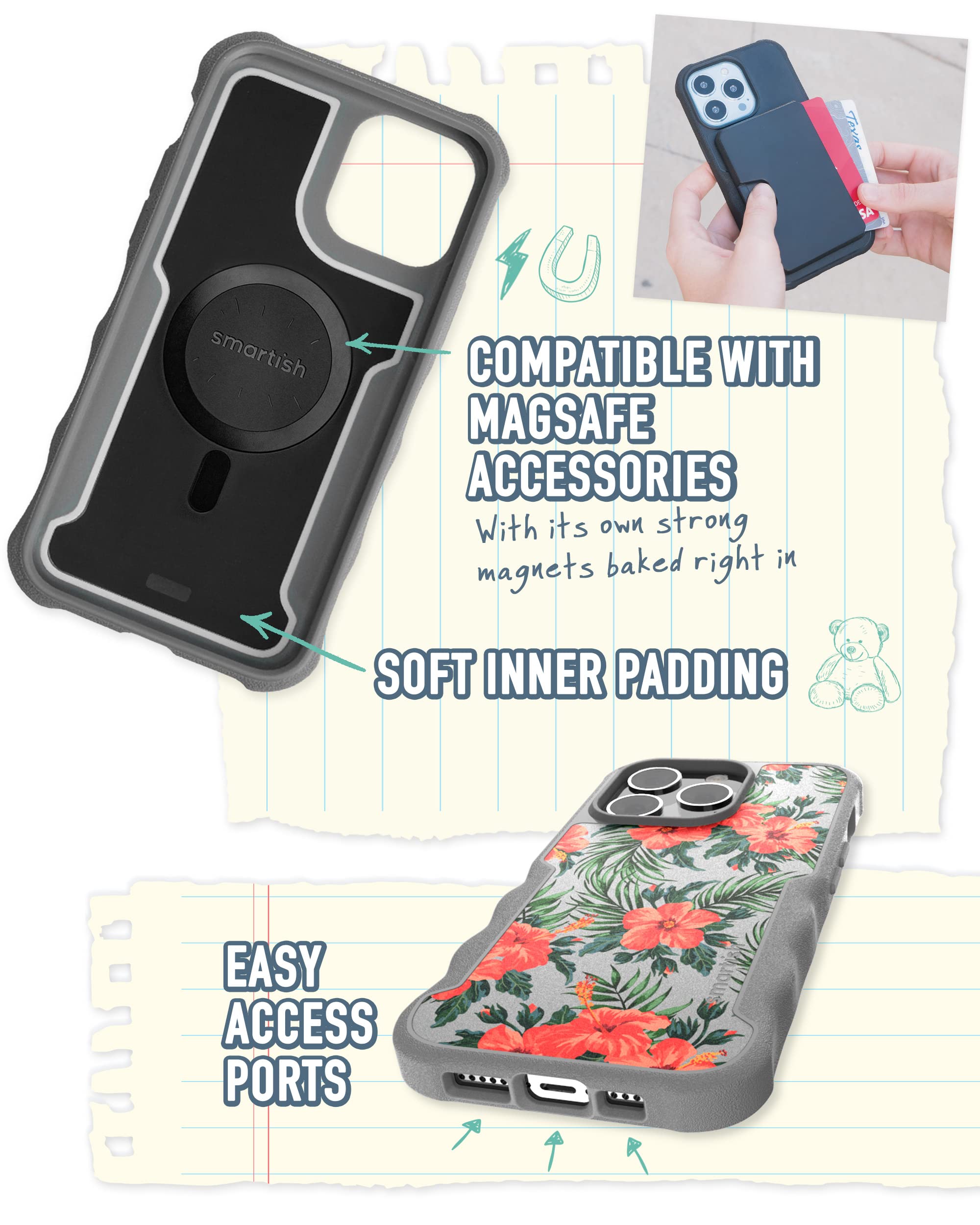 Snapklik.com : Smartish iPhone 14 Pro Protective Magnetic Case ...