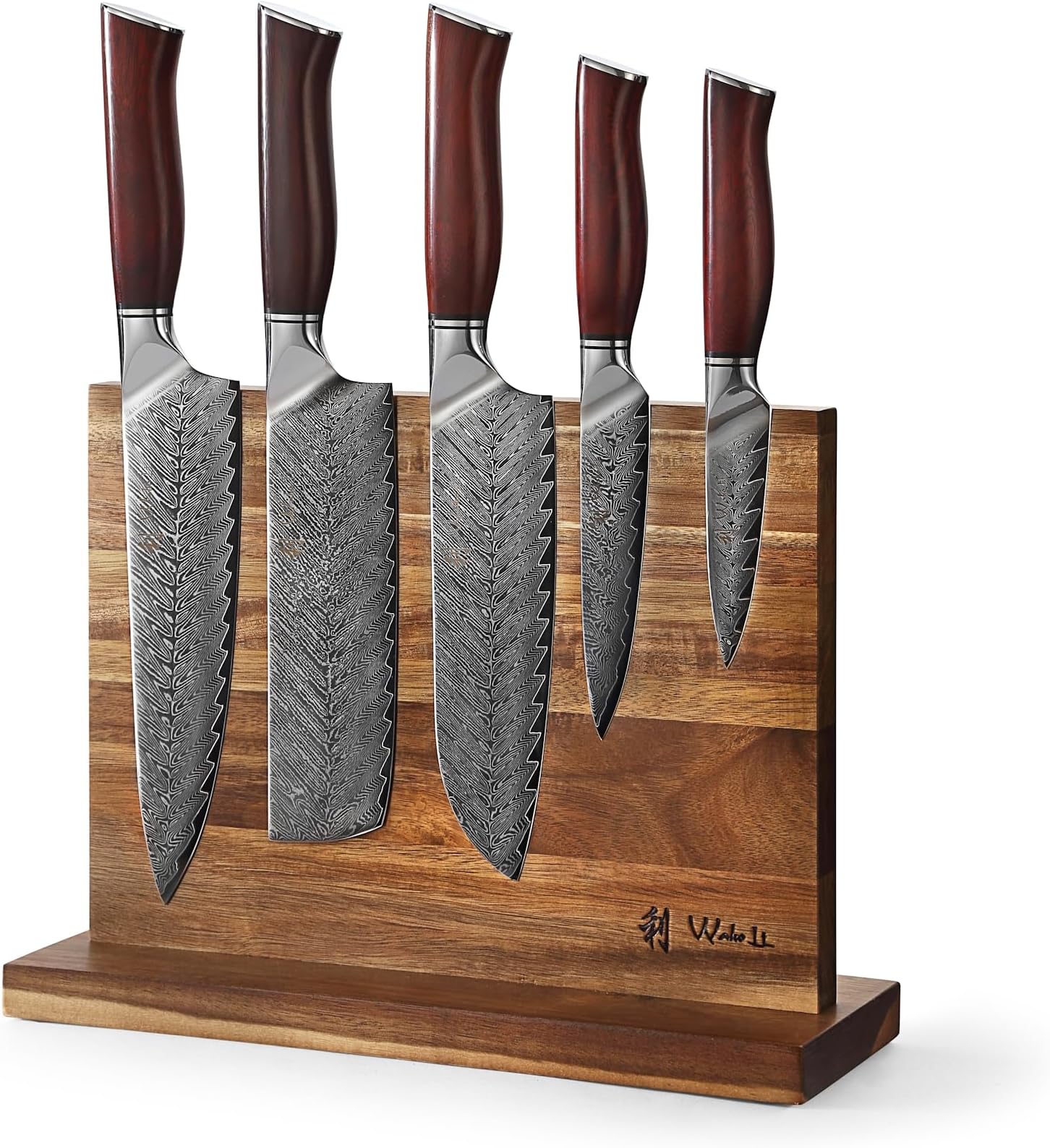 Wakoli Rose Elegance I 6-teiliges Damast Küchemesser-Set mit ...