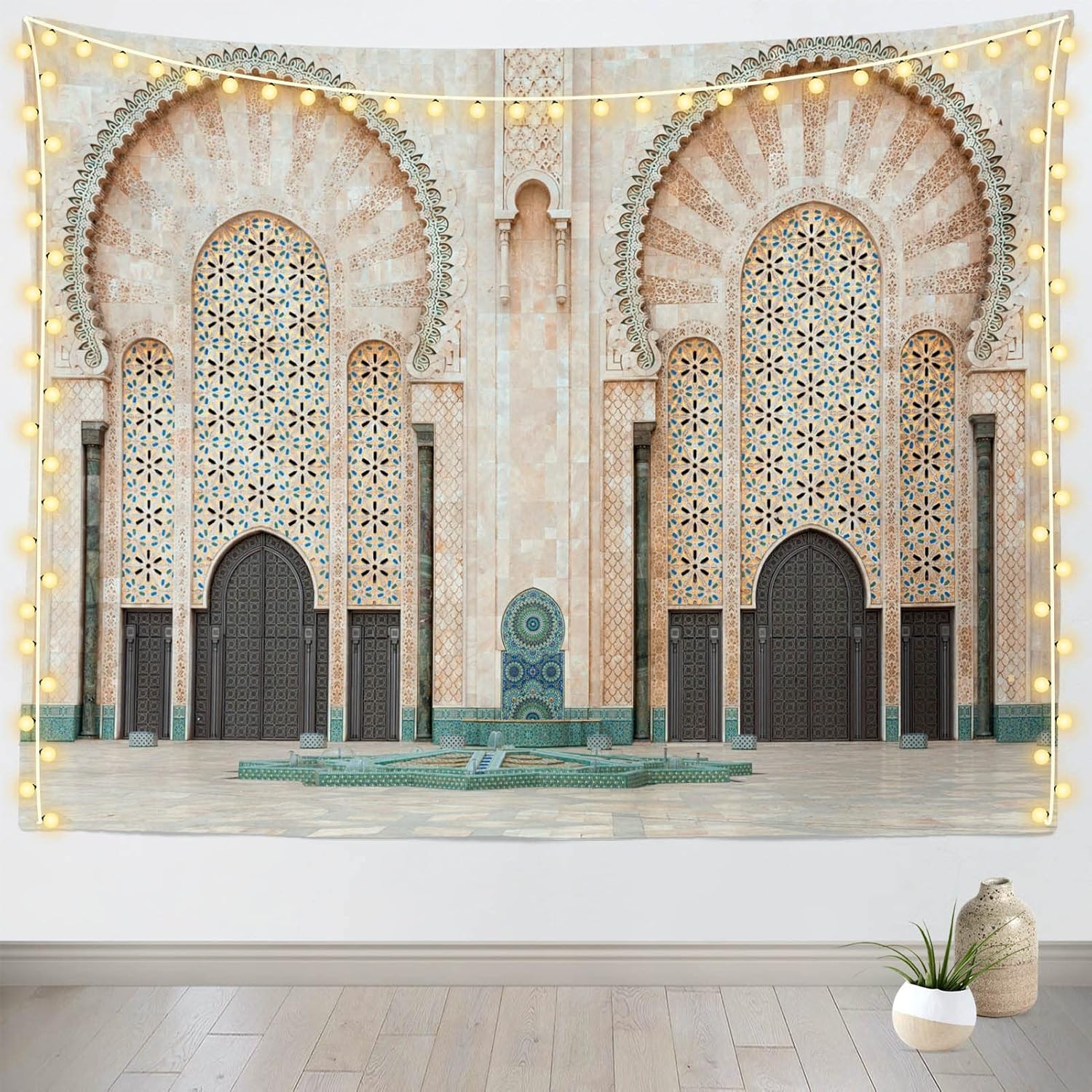 Amazon.com: Loccor Moroccan Tapestry Mosque Temple Architecture Vintage ...