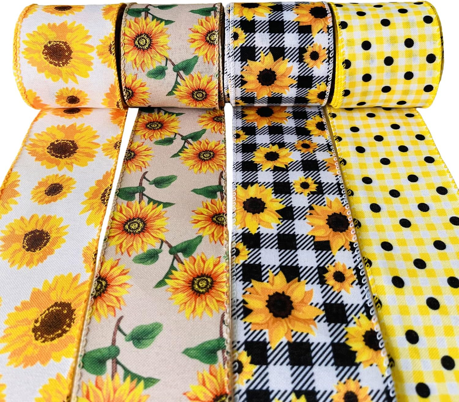 Amazon.com: Cindeer 2 Rolls 20 Yards Easter Pastel Wired Ribbon Spring ...