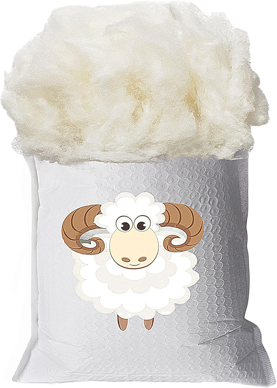 Amazon.com: Wool Stuffing, Sheep Wool Filler, Organic Wool Filling ...