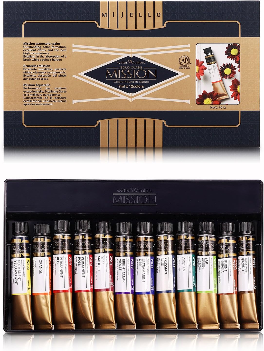 Amazon.com: Mijello Mission Gold Class Pure Pigment Water Color MWC ...