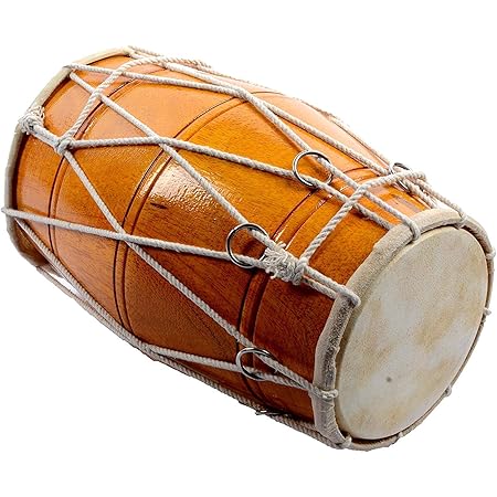 PAL MUSIC HOUSE® Dholak With Attractive Wooden Colour Musical ...