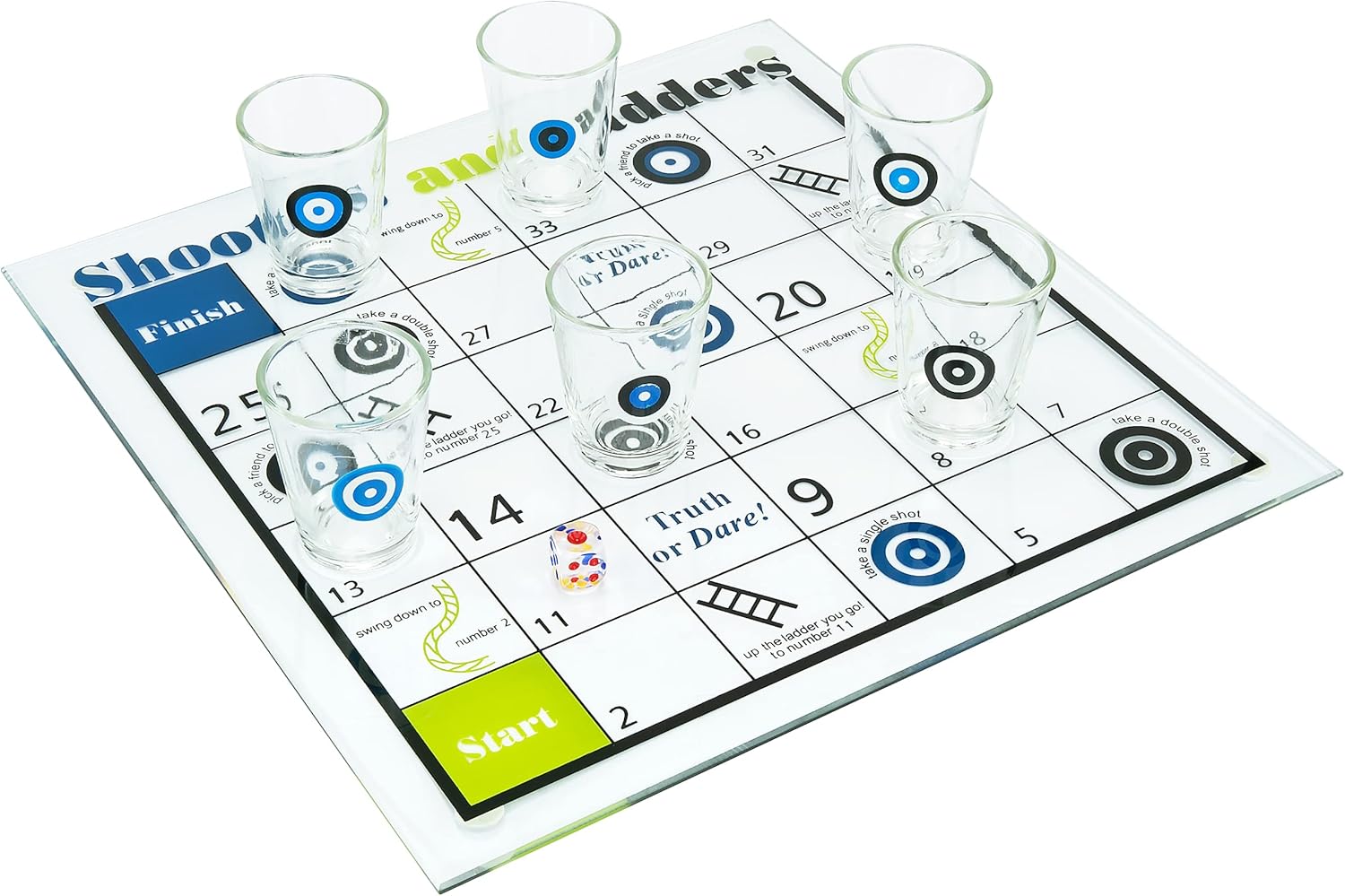 Amazon.com: Shooters & Ladders Drinking Game - Fairly Odd Novelties ...