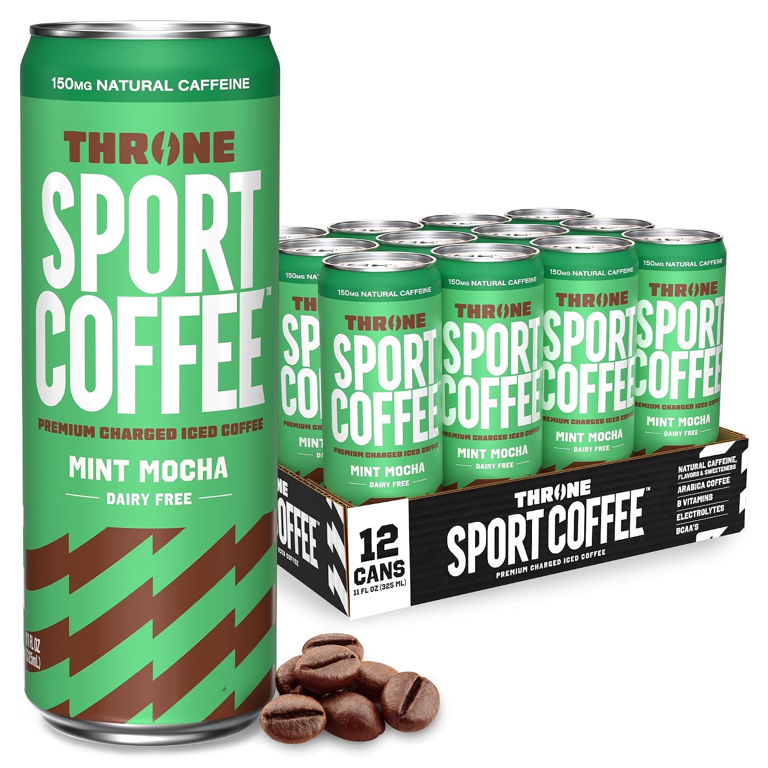 Amazon.com: Throne Sport Coffee, Cold Brew Cans, Mint Mocha (12-Pack ...