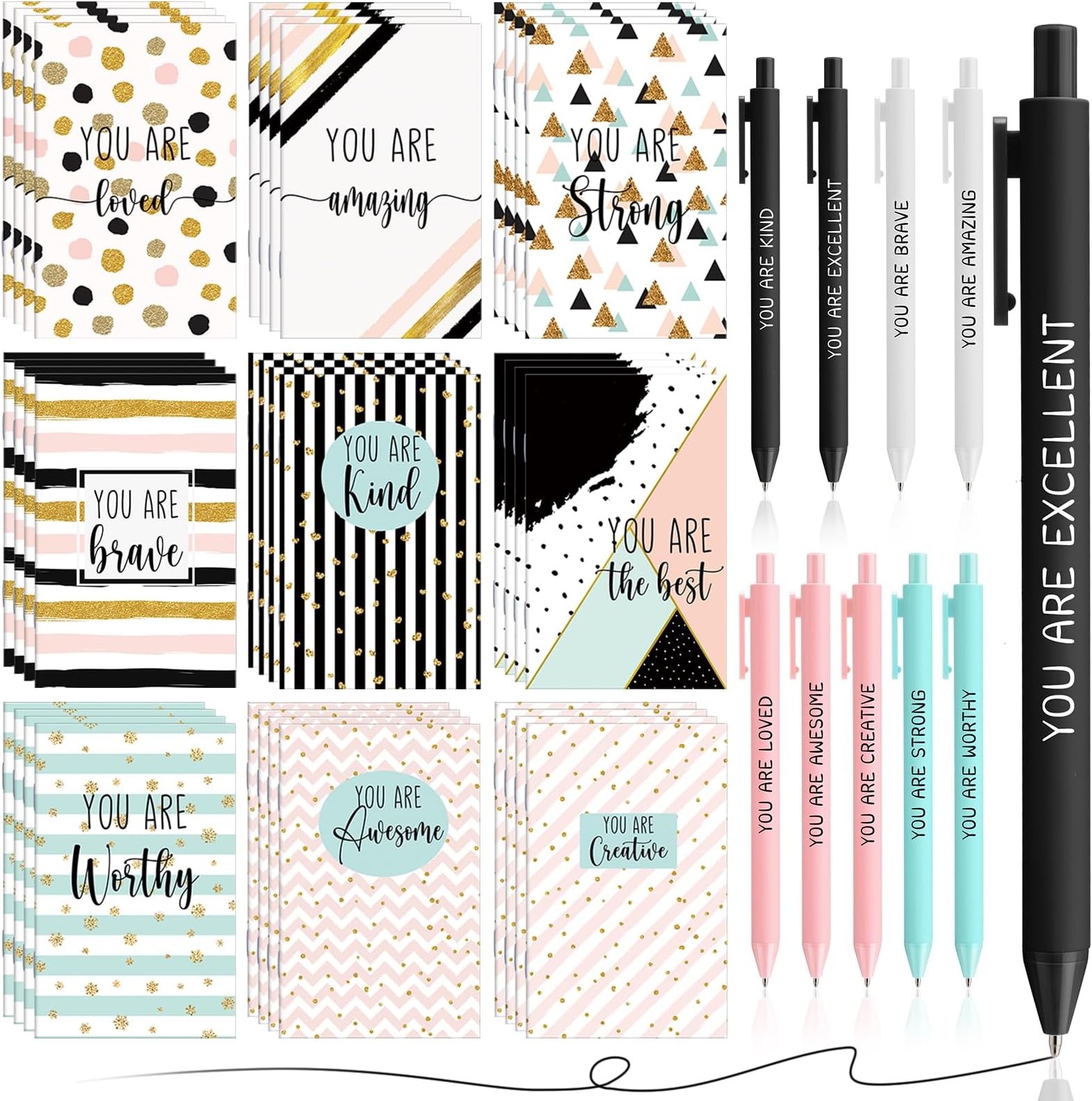 Amazon.com : Ireer 72 Pcs Inspirational Notepads and Motivational Quote ...