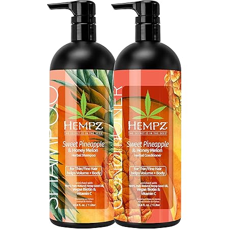 Amazon.com : Hempz Triple Moisture Herbal Hair Shampoo - Moisturizing ...