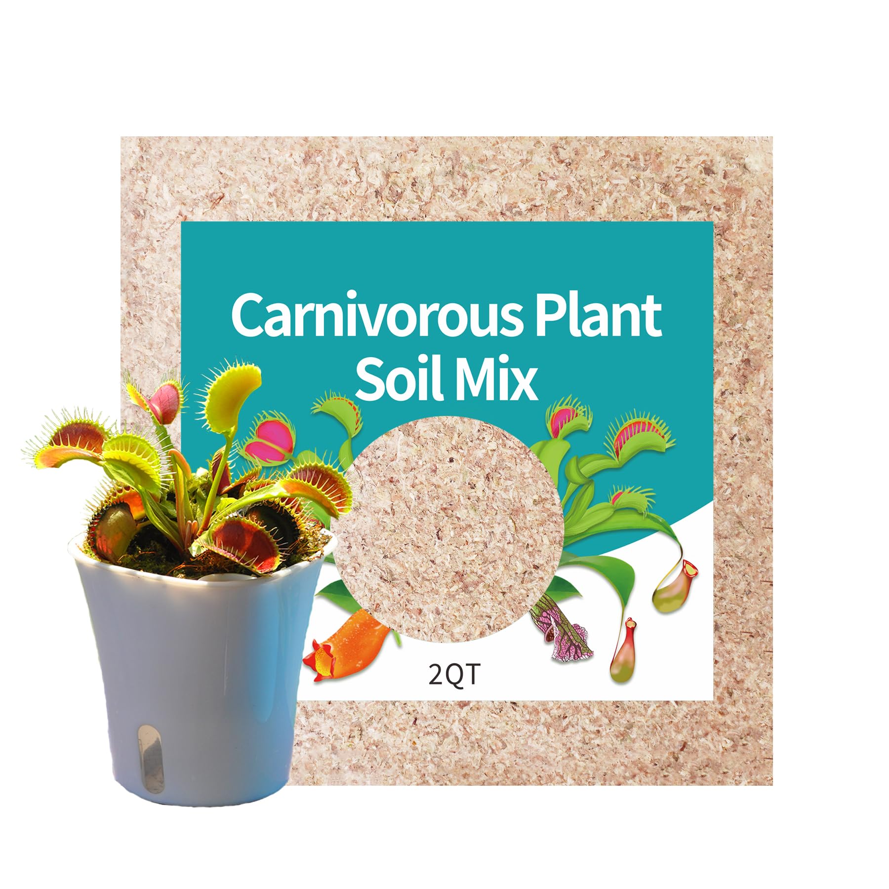Amazon.com : Yilotuce 2 Qts Carnivorous Plant Soil Mix, Great Potting ...