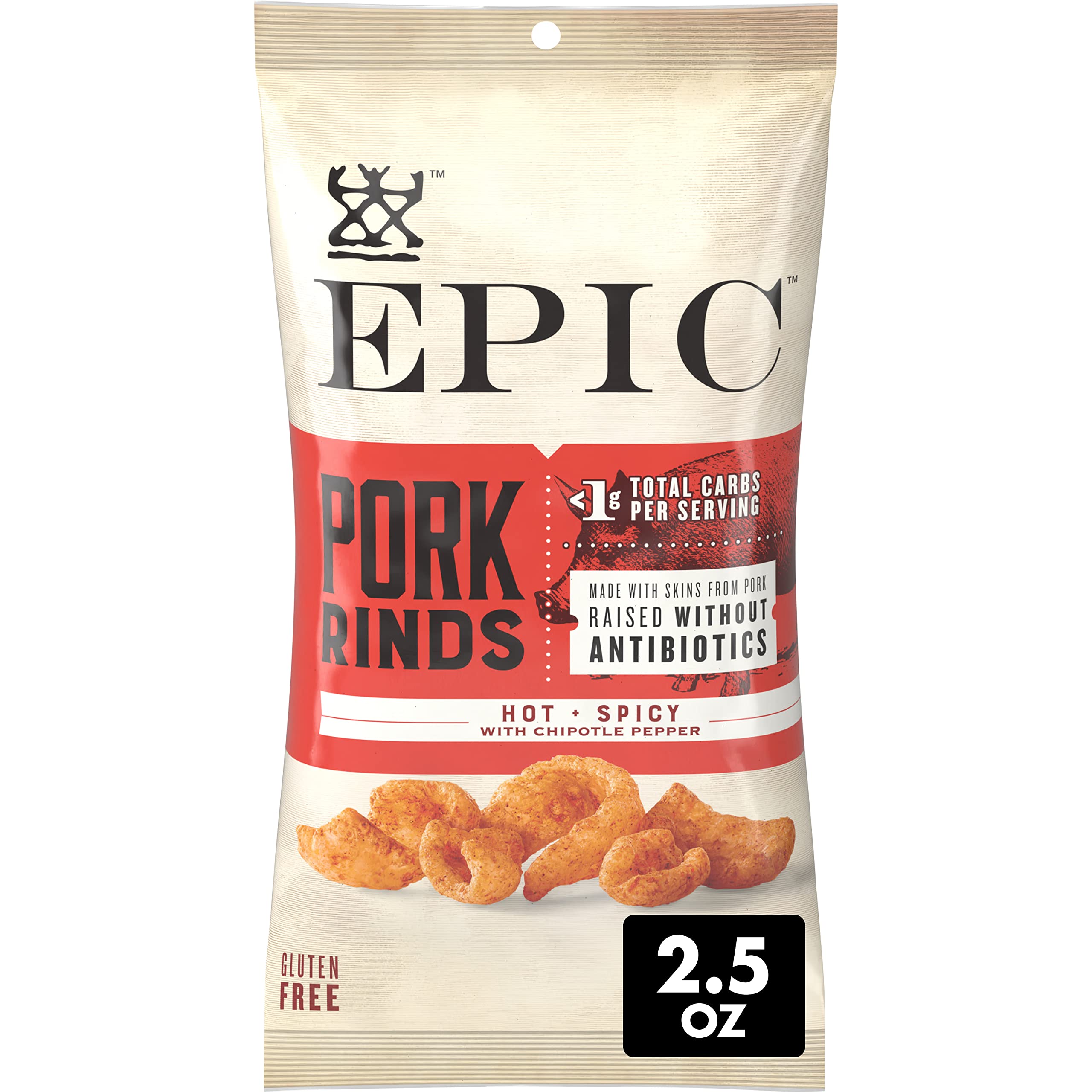 Amazon.com: EPIC Pork Rinds, Hot and Spicy Chipotle Pepper, Keto ...