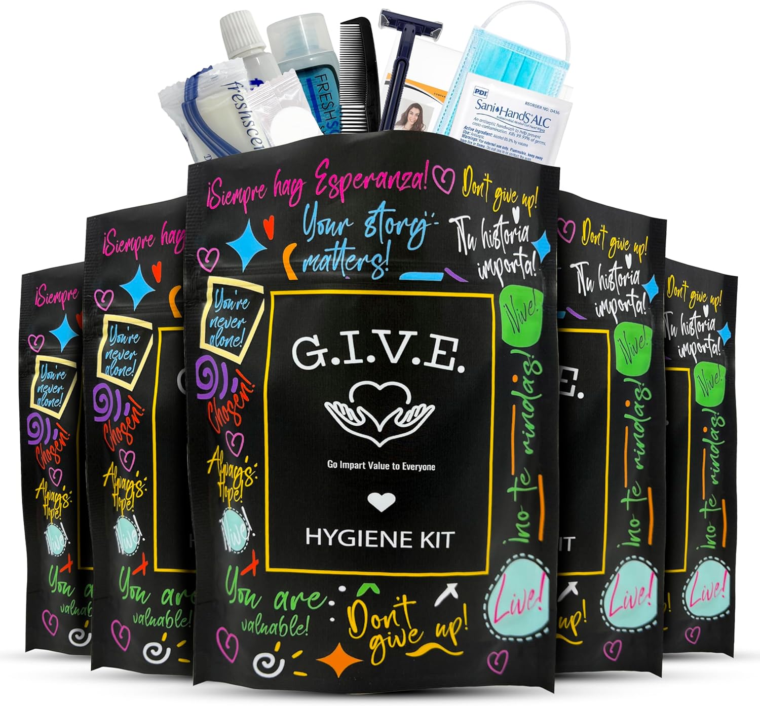 Amazon.com: Homeless Supplies Bulk Toiletries in Resealable Gift Bags ...